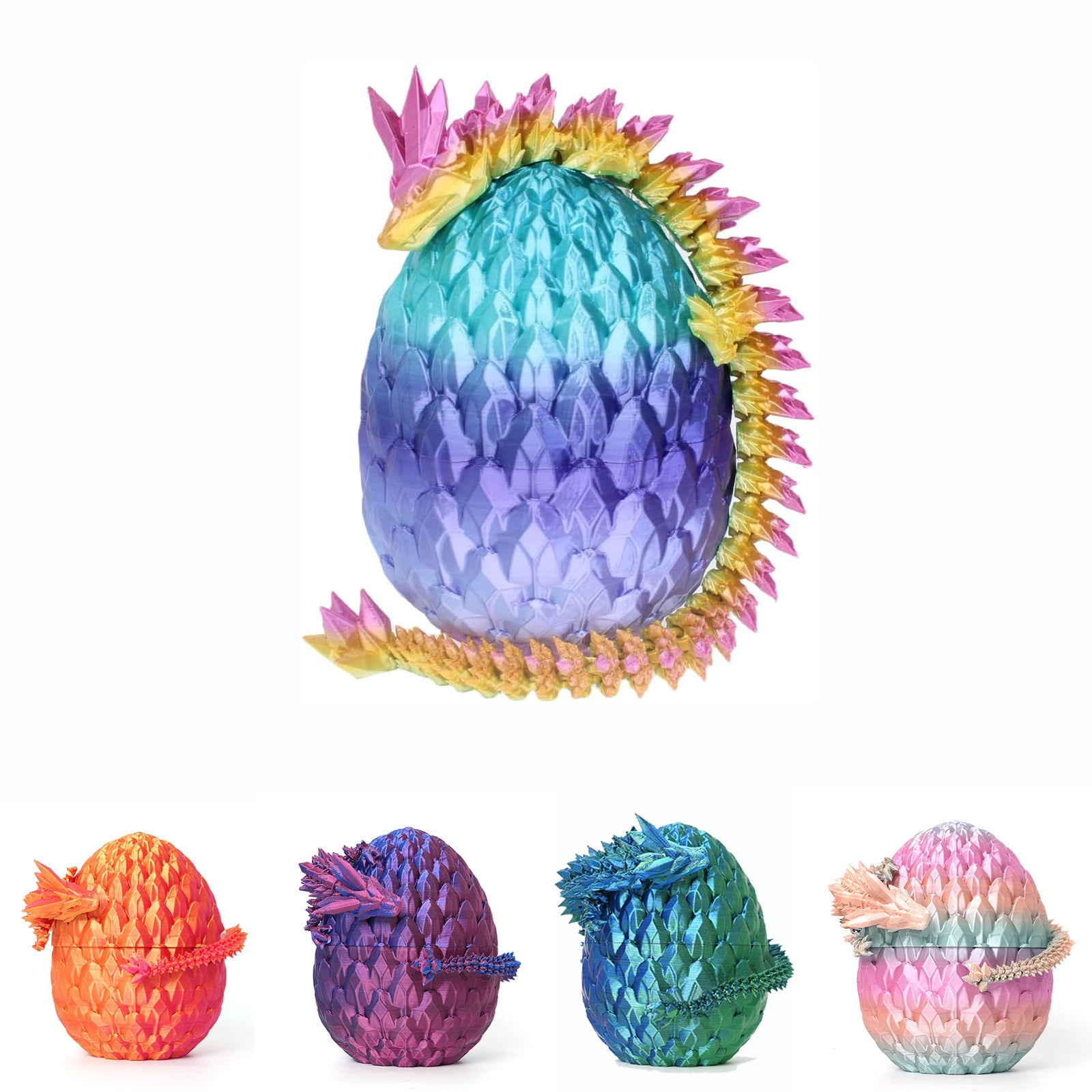 3D Printed Dragon Egg,Dragon Eggs with Dragon Inside,Crystal Dragon ...