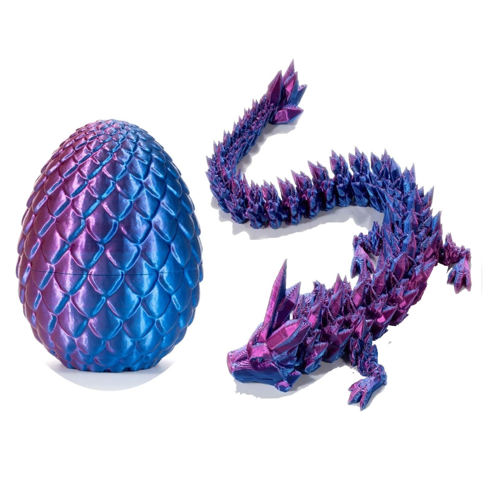 3D Printed Dragon Egg,Dragon Eggs with Dragon Inside,Crystal Dragon ...