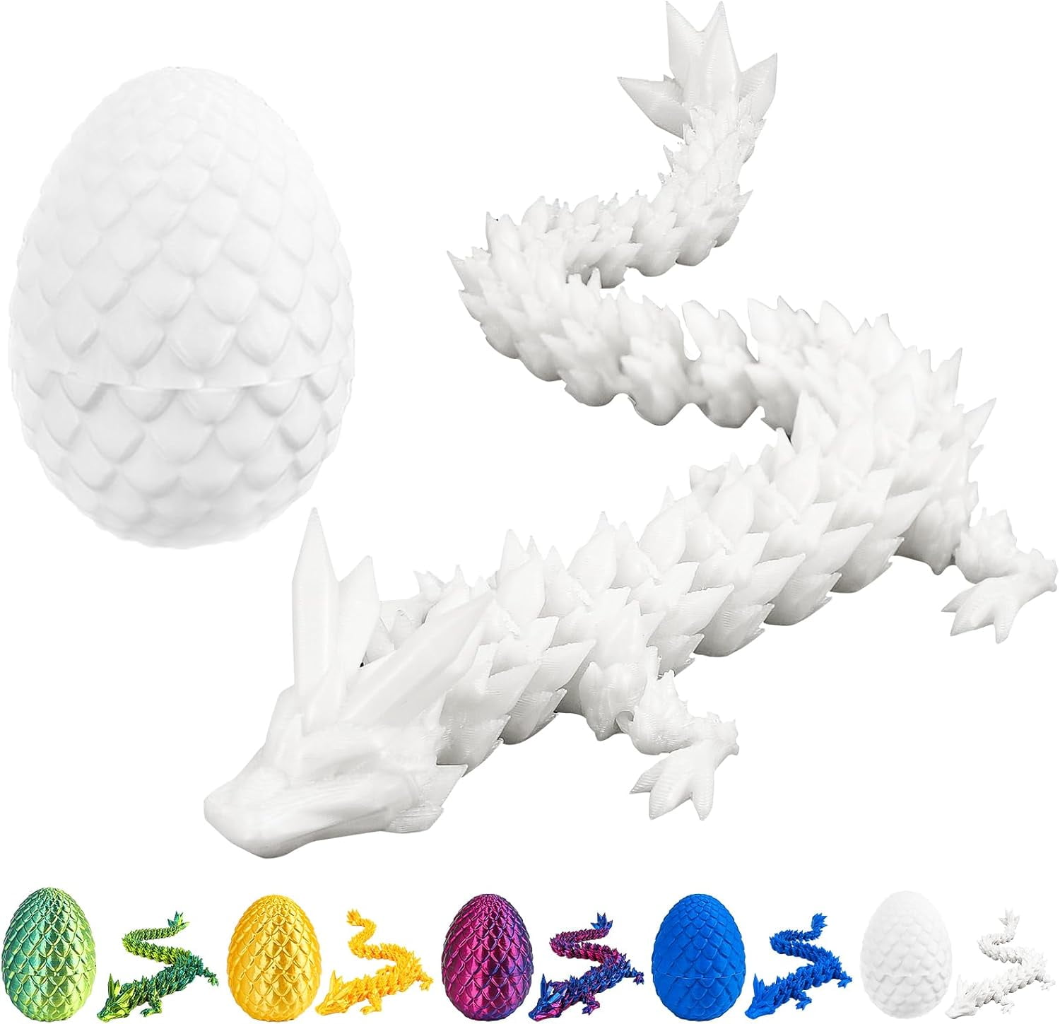 3D Printed Dragon Egg with Dragon Inside,12 Inch 3D Printed Dragon Egg ...