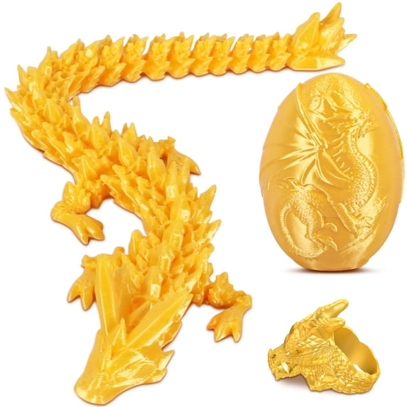 3D Printed Dragon Egg, Easter with Inside, Pearlescent for Basket ...