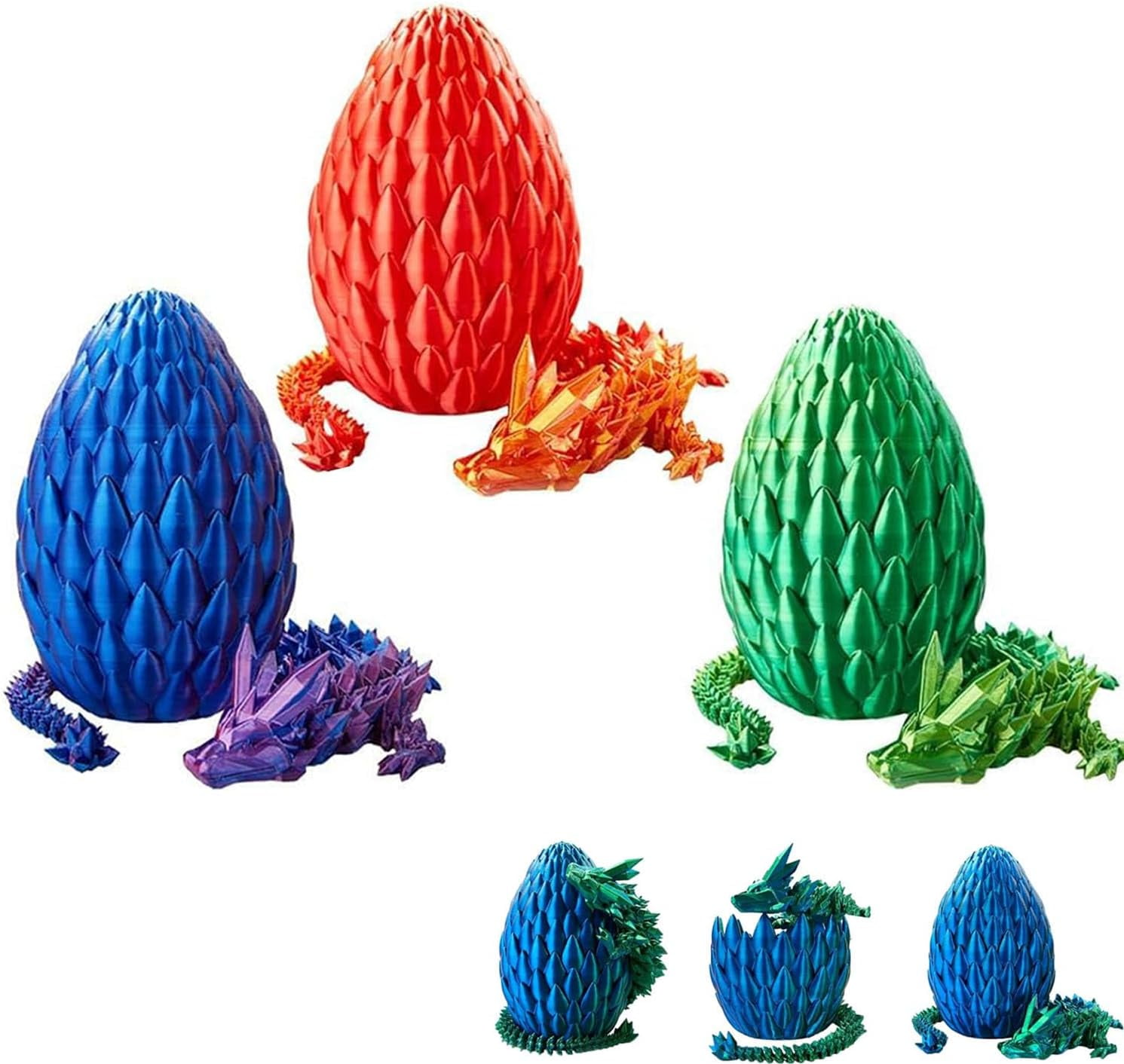 3D Printed Dragon Egg, 3D Dragon Eggs with Dragon Inside, Mystery ...