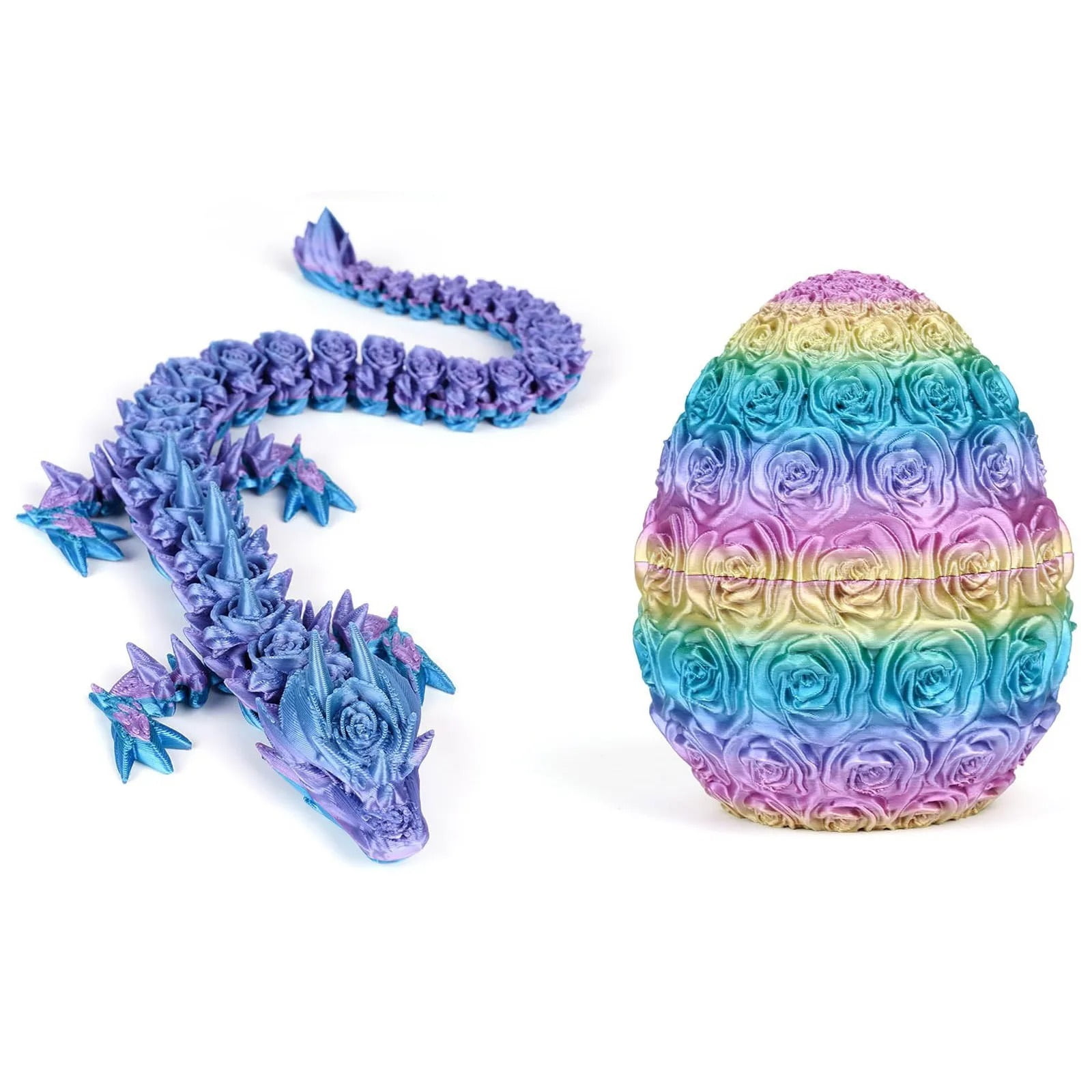 3D Printed Dragon Egg God Dragon Gemstone Dragon With Joint Flexibility ...