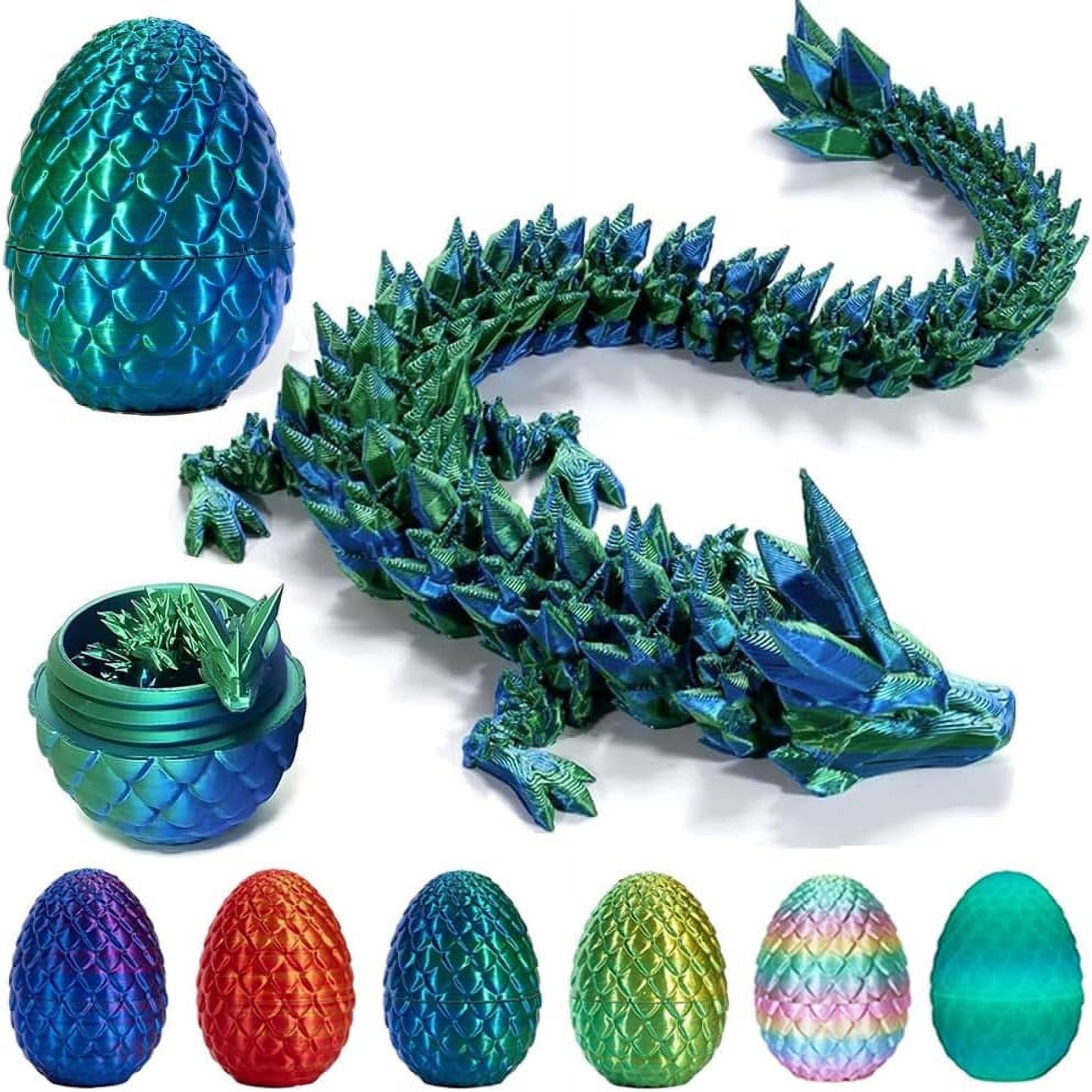3D Printed Dragon Egg, Mystery Crystal Dragon Egg Fidget Toys Surprise ...