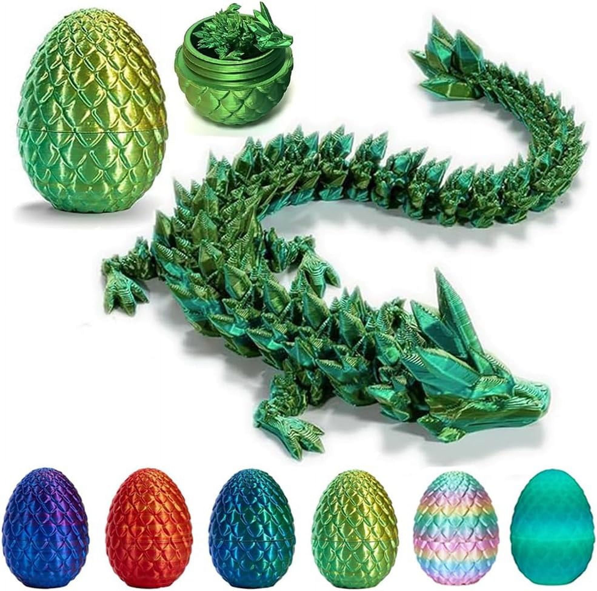 3D Printed Dragon Egg, Mystery Crystal Dragon Egg Fidget Toys Surprise ...