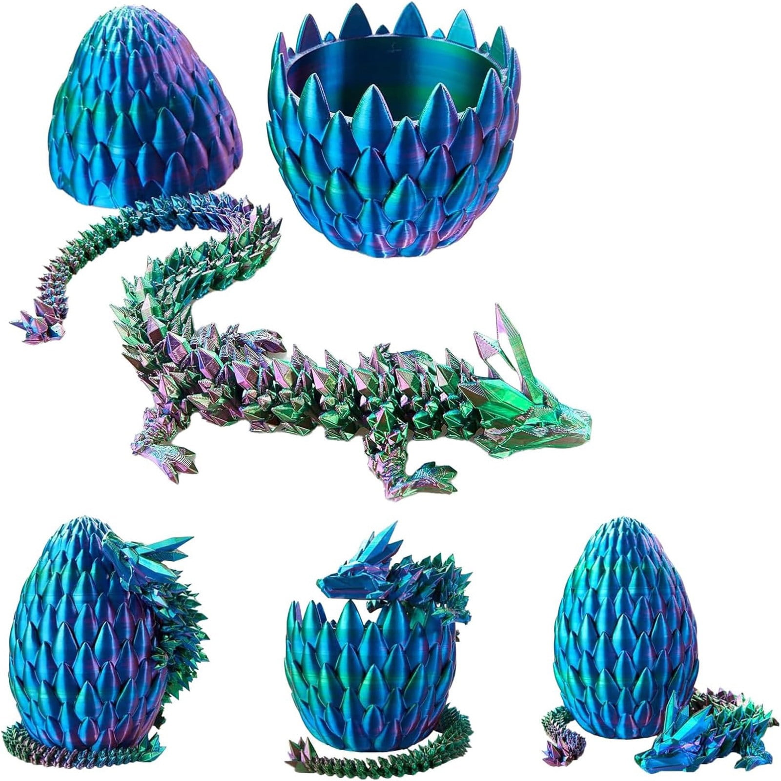 3D Printed Dragon Egg, Mystery Crystal Dragon Egg Fidget Toys Surprise ...