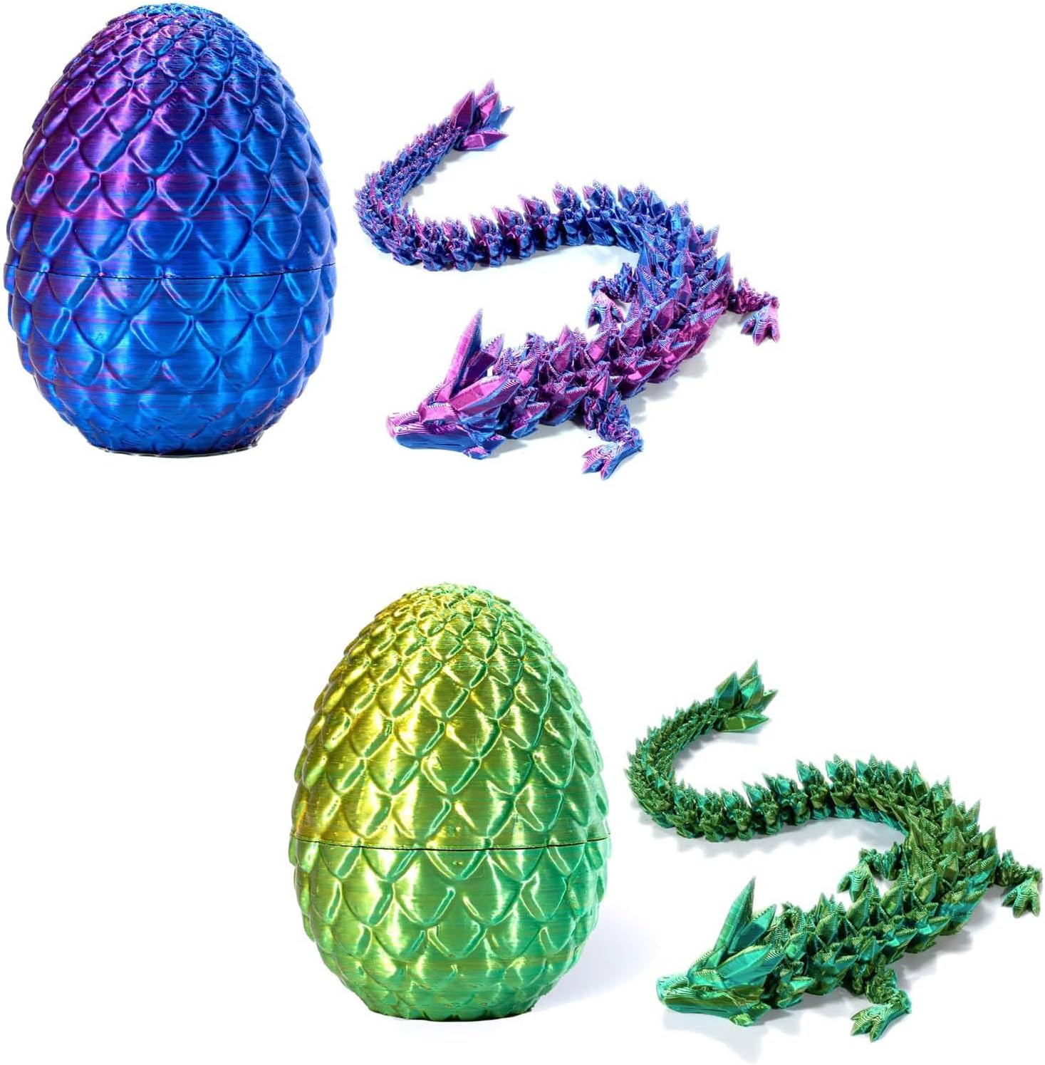 3D Printed Dragon Egg, Mystery Crystal Dragon Egg Fidget Toys Surprise ...