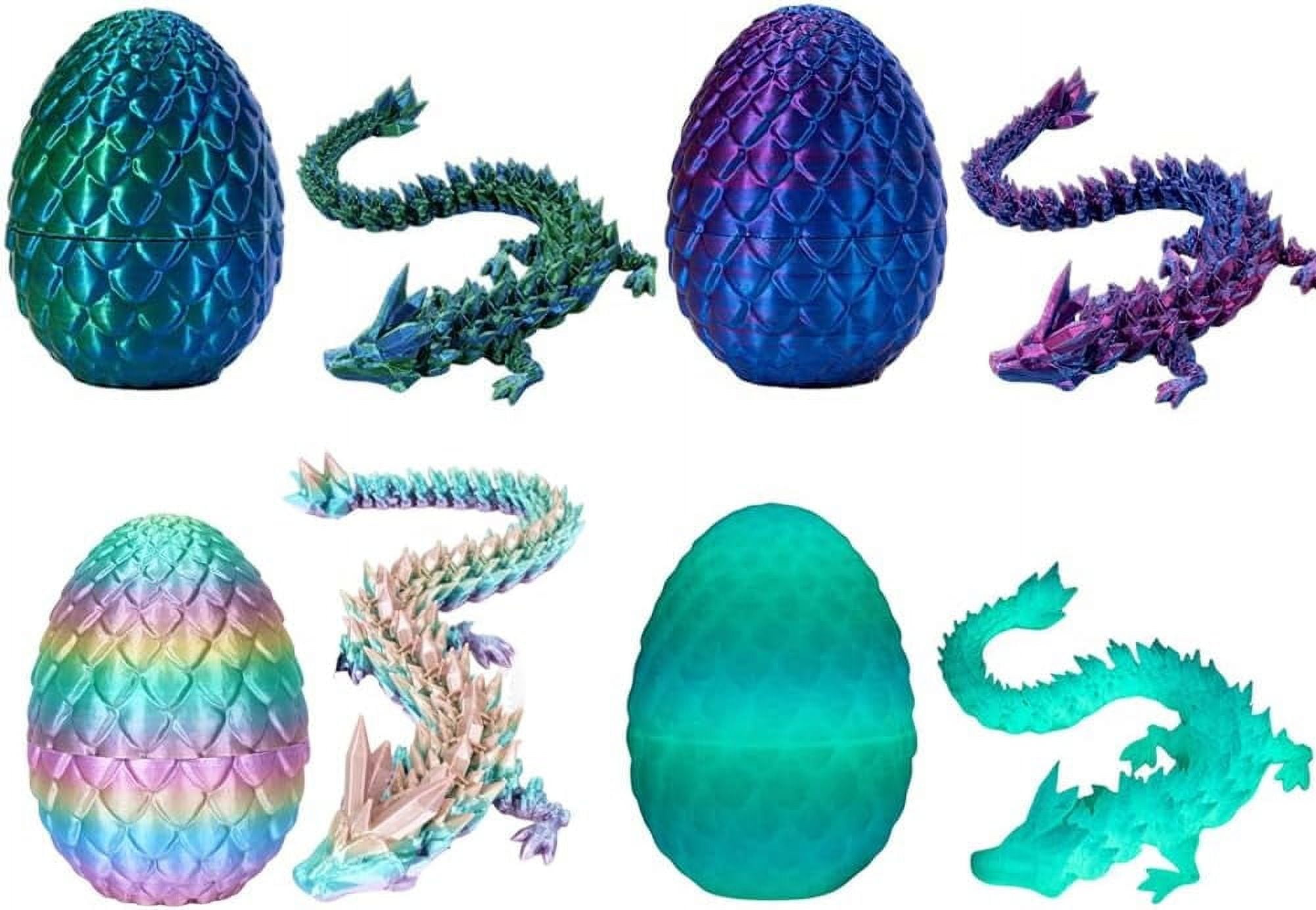 3D Printed Dragon Egg, Mystery Crystal Dragon Egg Fidget Toys Surprise ...