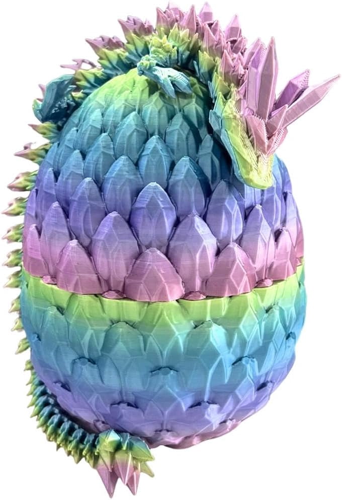 3D Printed Dragon Egg, Mystery Crystal Dragon Egg Fidget Toys Surprise ...