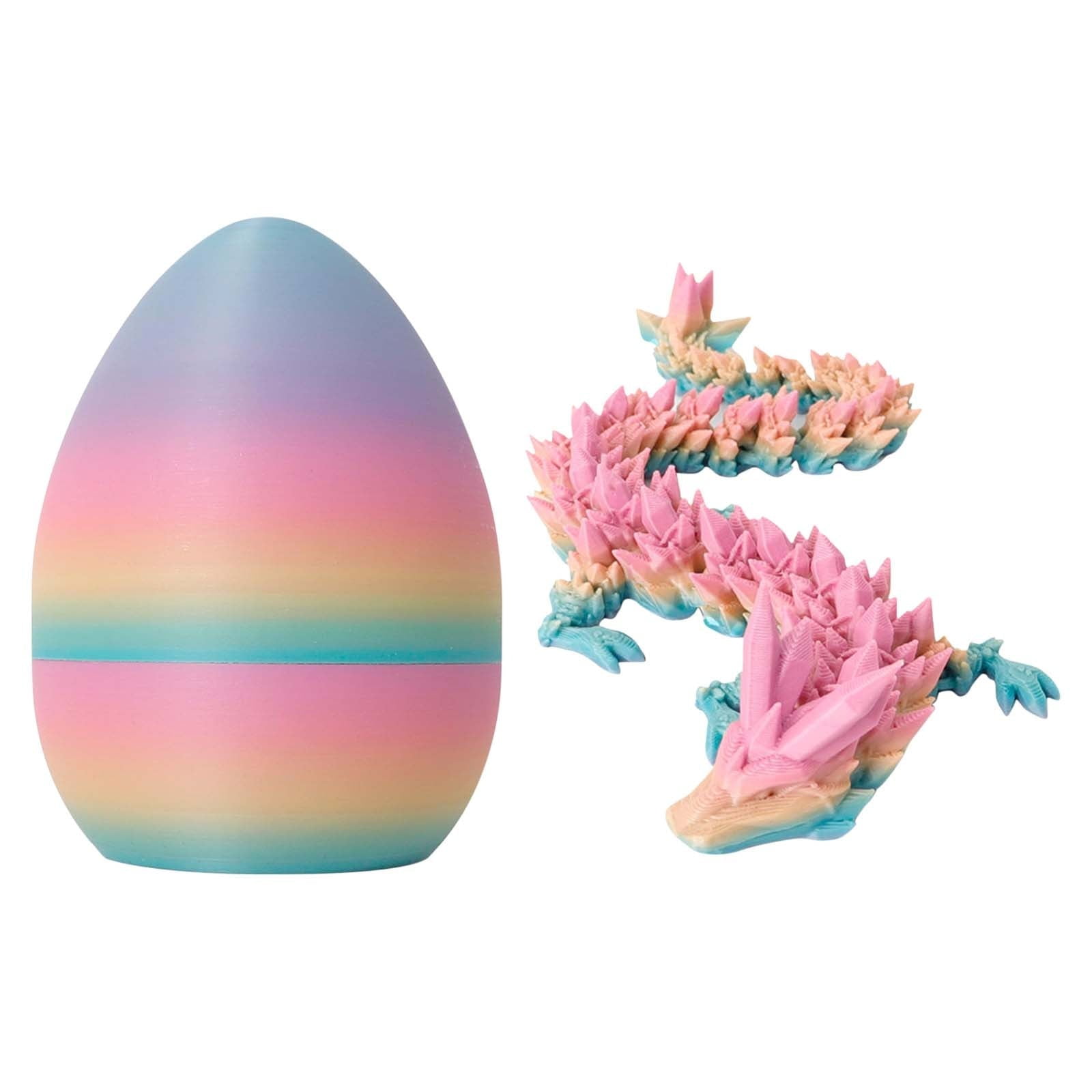 3D Printed Dragon Egg, Mystery Crystal Dragon Egg Fidget Toys Surprise ...