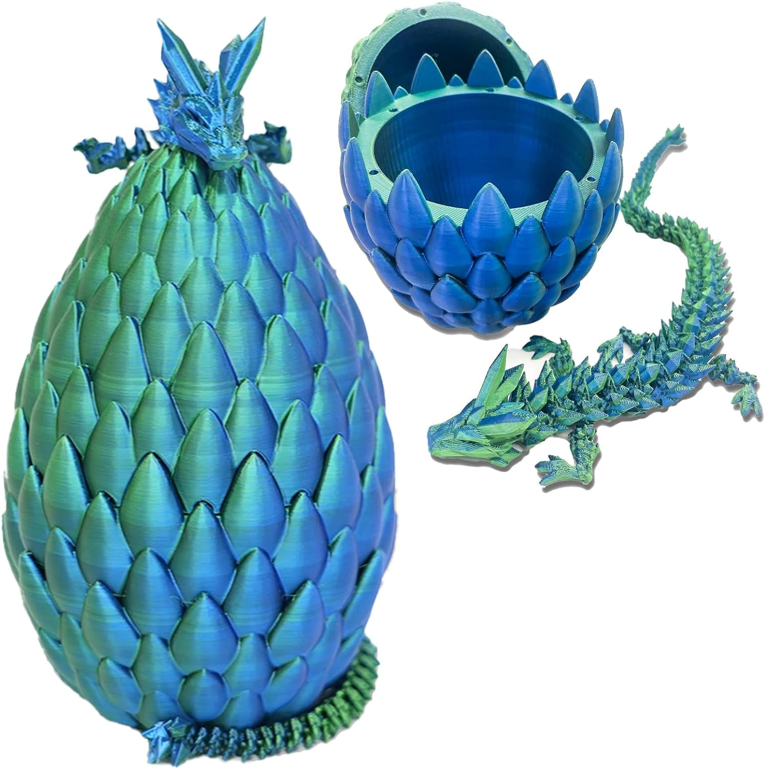 3D Printed Dragon Egg,Mystery Crystal Dragon Fidget Toys,Articulated ...