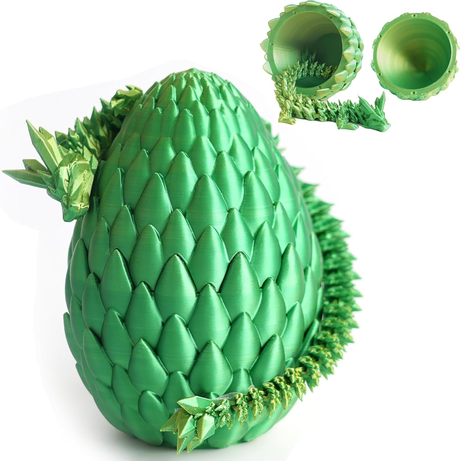 3D Printed Dragon Egg,Mystery Crystal Dragon Fidget Toys,Articulated ...