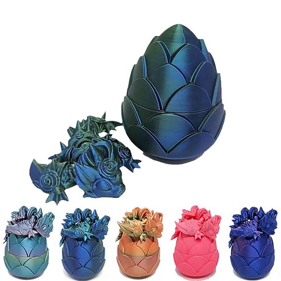 3D Printed Dragon Egg, Mystery Crystal Dragon Egg Fidget Toys Surprise ...