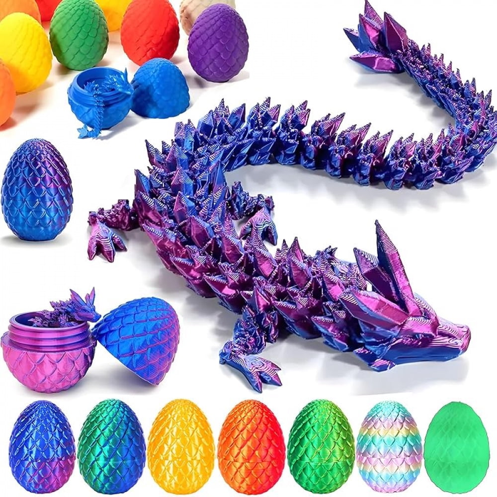 3D Printed Dragon Egg, Prefilled Easter Eggs Filled with Toy - Easter ...