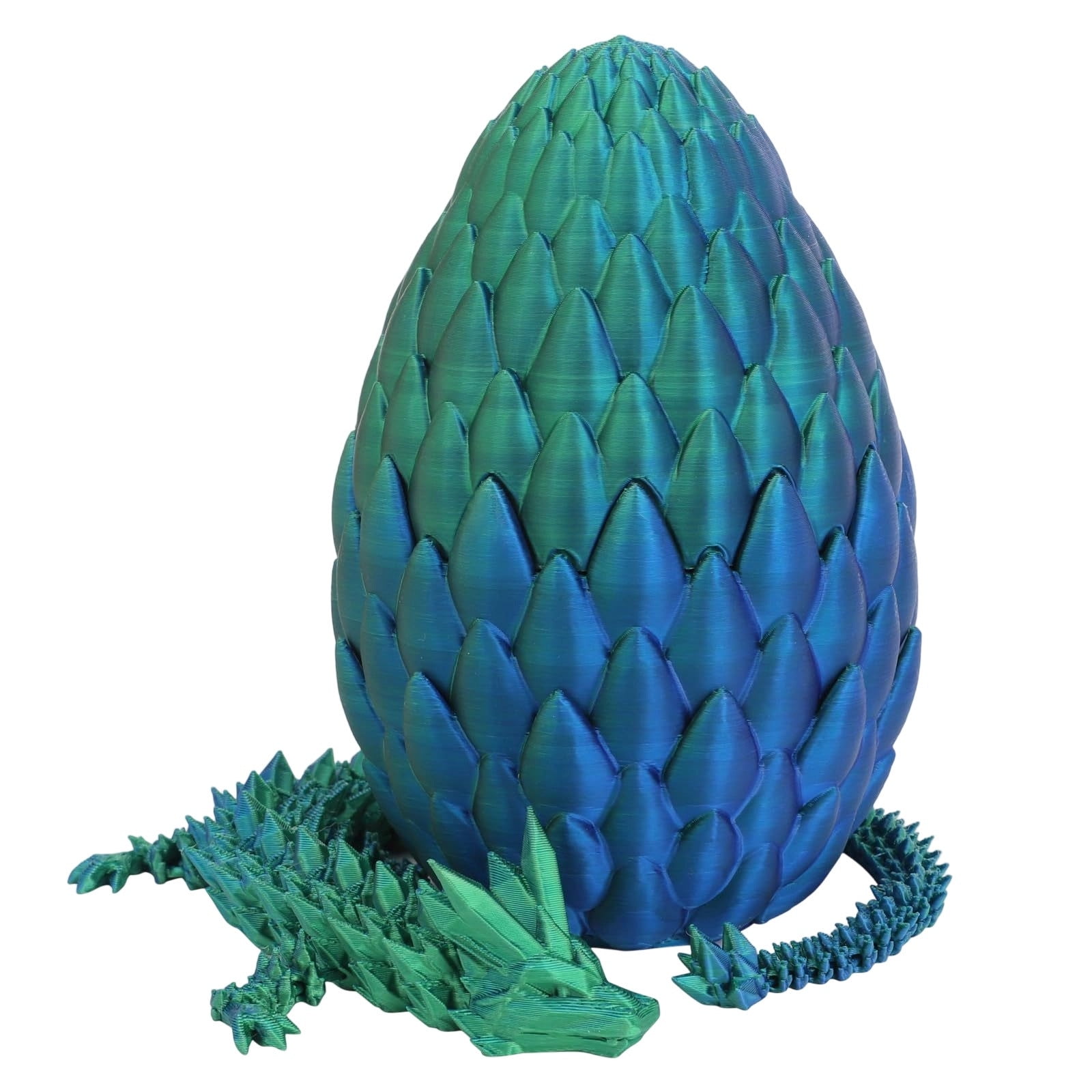 3D Printed Dragon with Egg Set - Full Articulated Flexible Figure ...