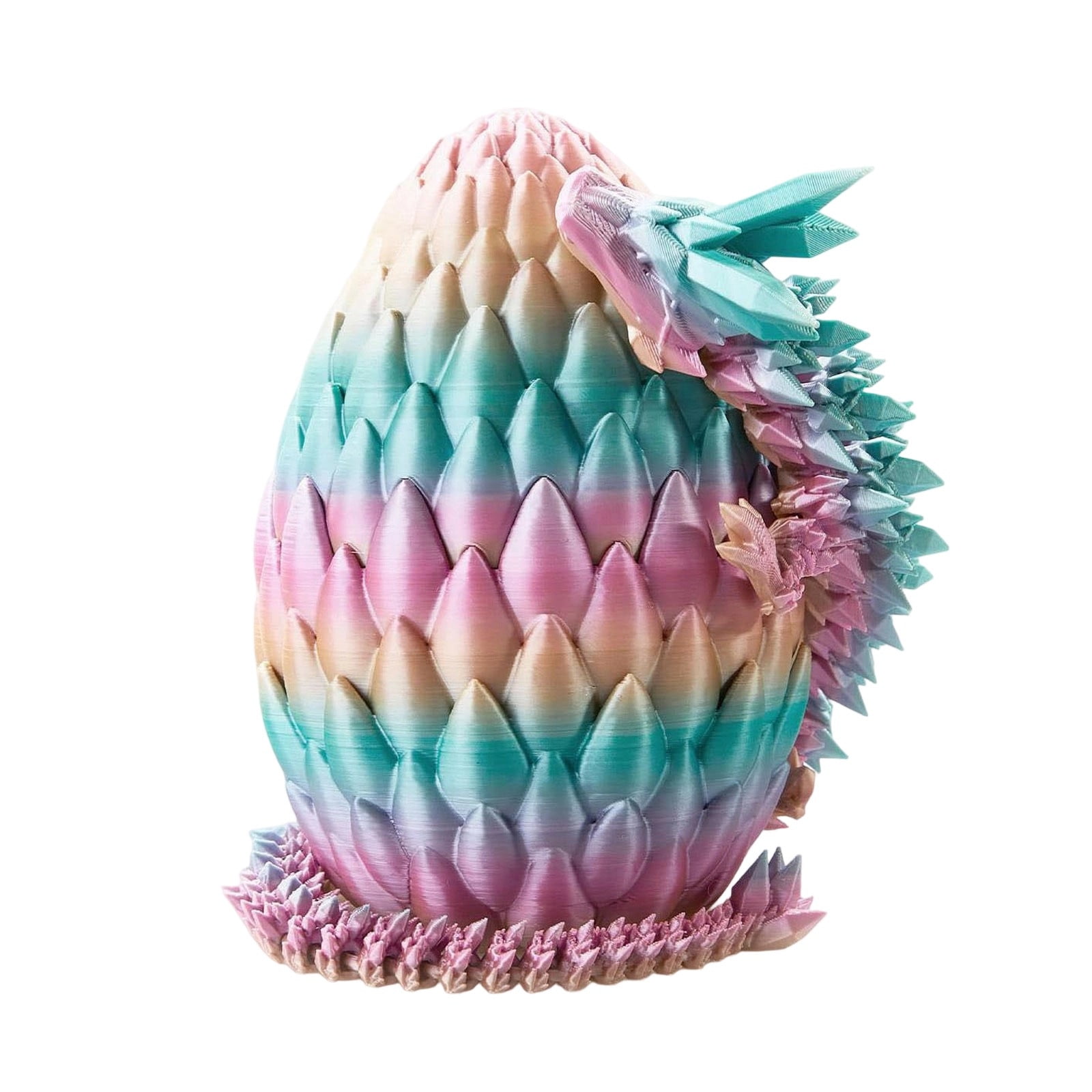 3D Printed Dragon with Egg Set - Full Articulated Flexible Figure ...