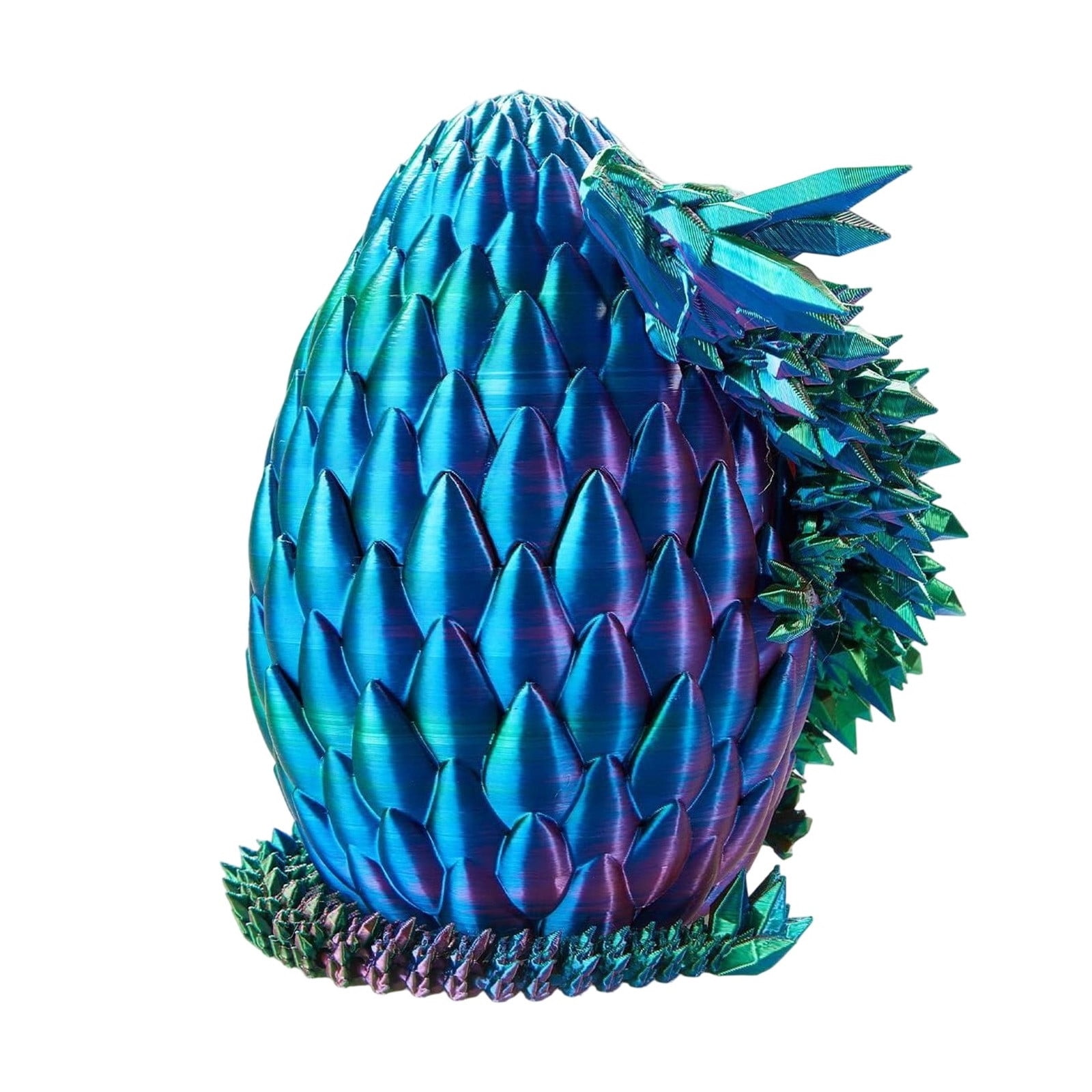 3D Printed Dragon with Egg Set - Full Articulated Flexible Figure ...