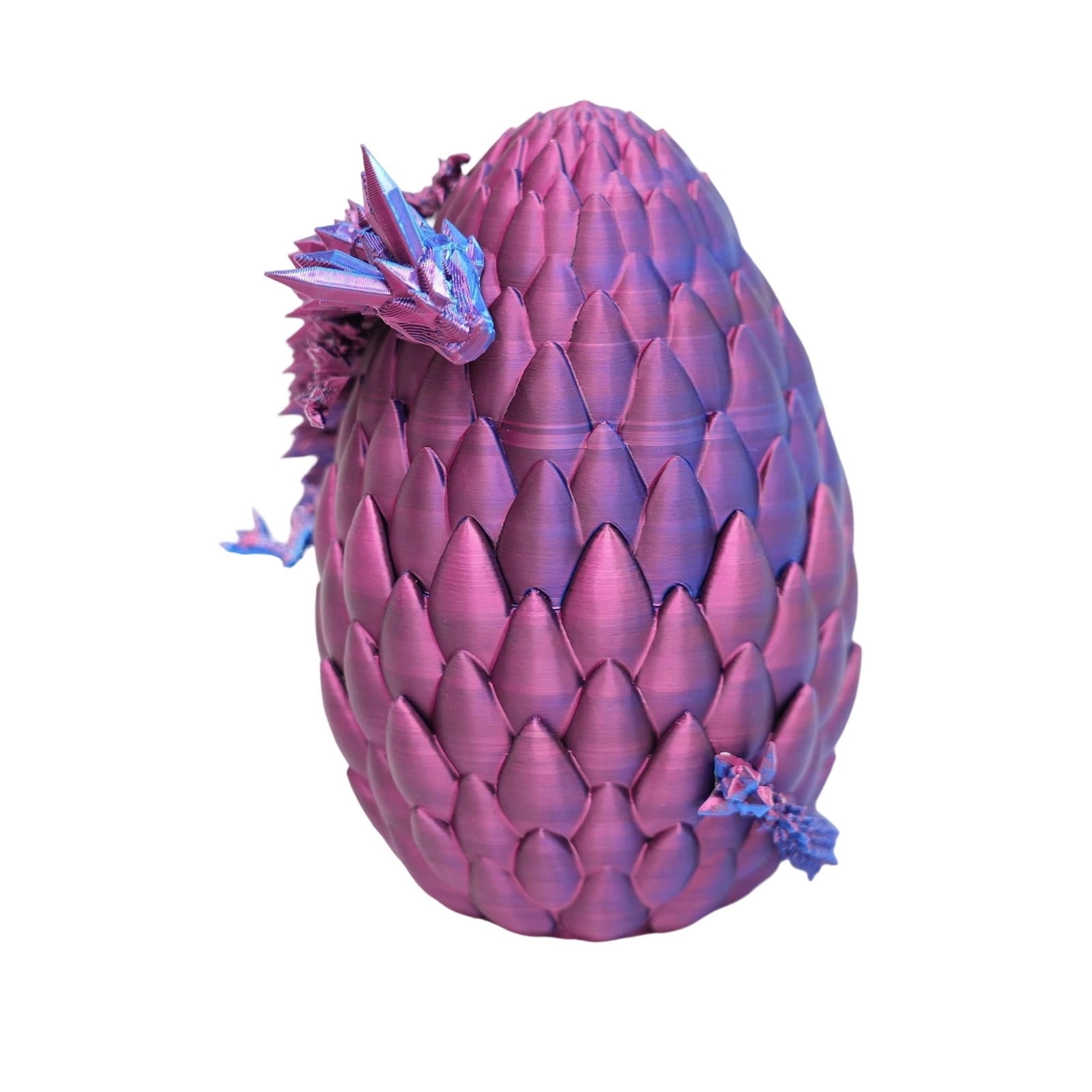 3D Printed Dragon with Egg Set - Full Articulated Flexible Figure ...