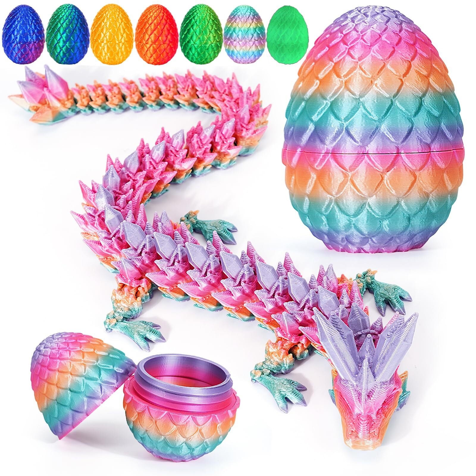 3D Printed Dragon Egg - Surprise Prefilled Easter Egg Filled with Toy ...