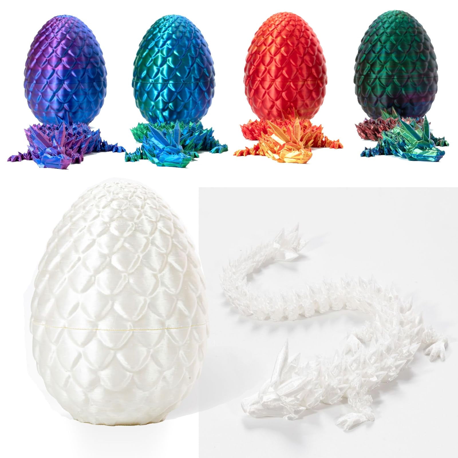 3D Printed Dragon Egg Toy, Executive Desk Toys for Home Office Decor ...