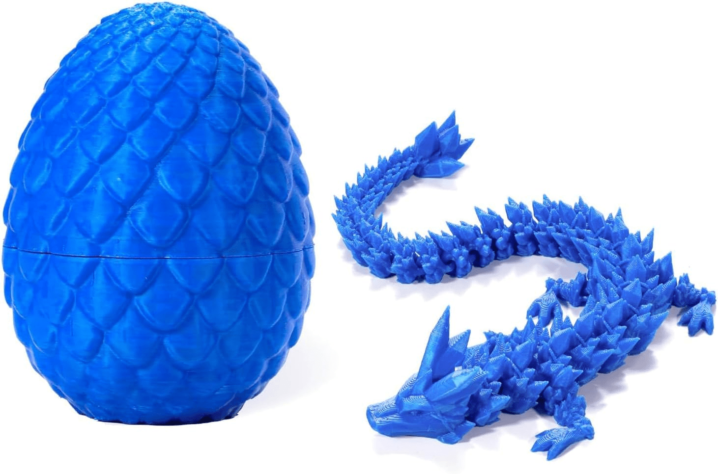 3D Printed Dragon Fidget Toy, Full Articulated Dragon Crystal Dragon ...