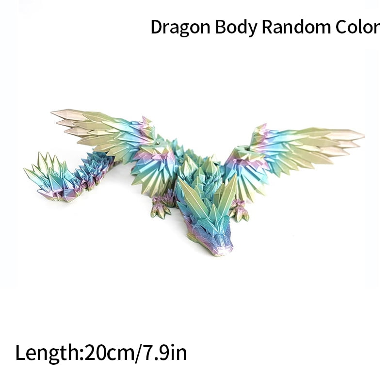 3D Printed Dragon Figures Chinese Loong Sculpture Feng Shui Ornament ...