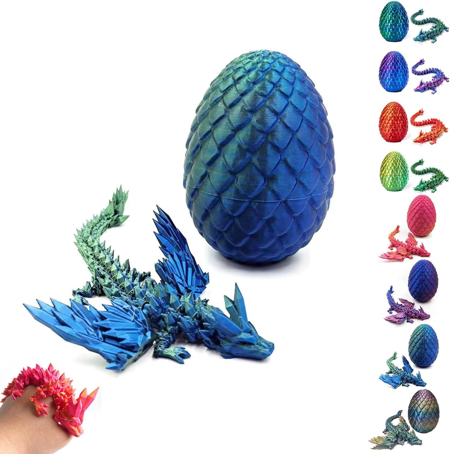 3D Printed Dragon-Flying Articulated Dragon|3D Printed Dragon Eggs with ...