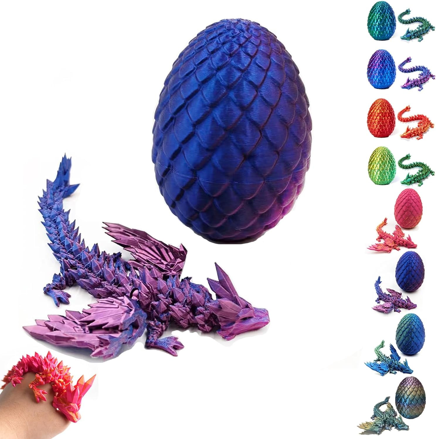 3D Printed Dragon-Flying Articulated Dragon|3D Printed Dragon Eggs with ...