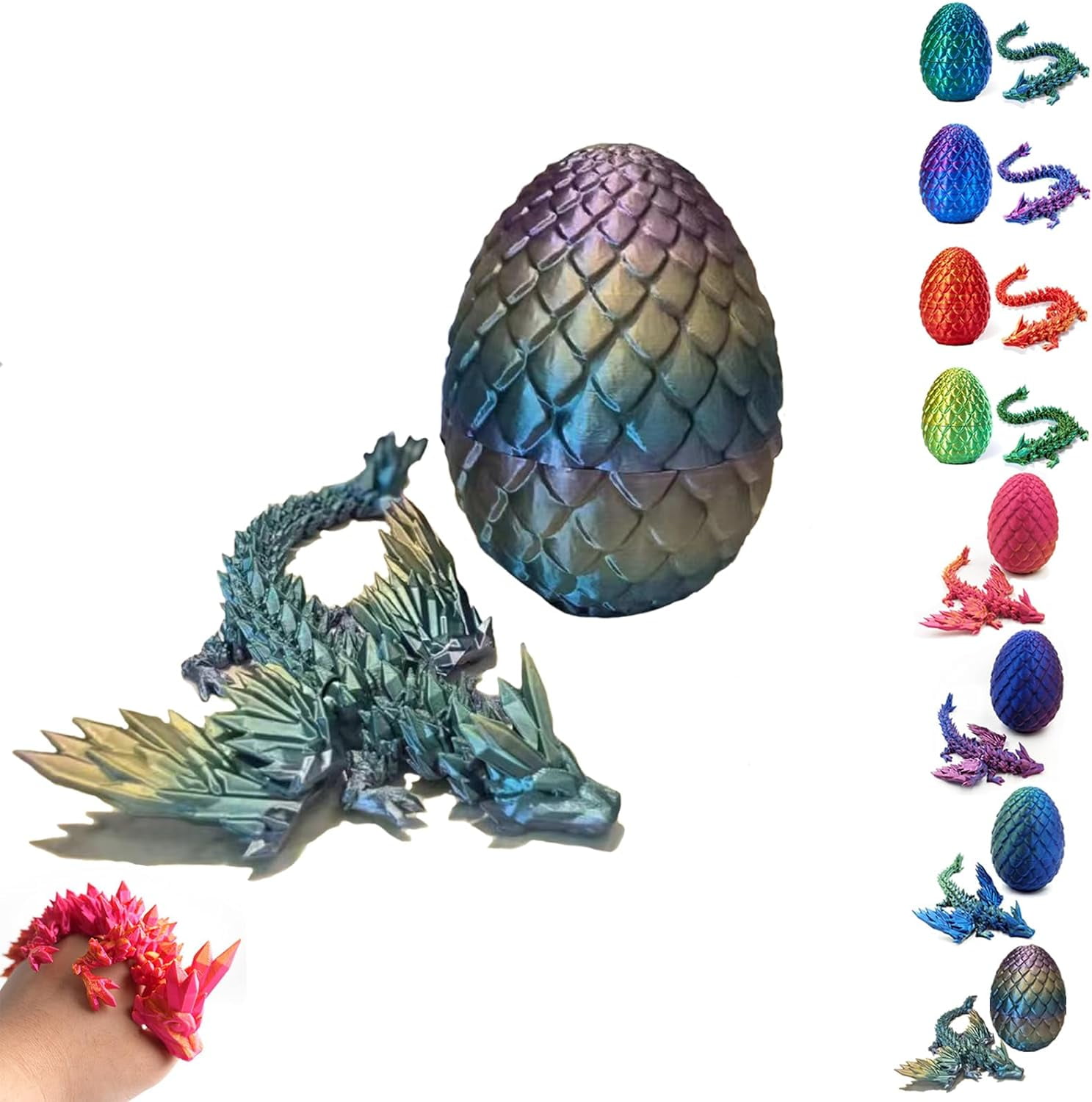 3D Printed Dragon-Flying Articulated Dragon|3D Printed Dragon Eggs with ...