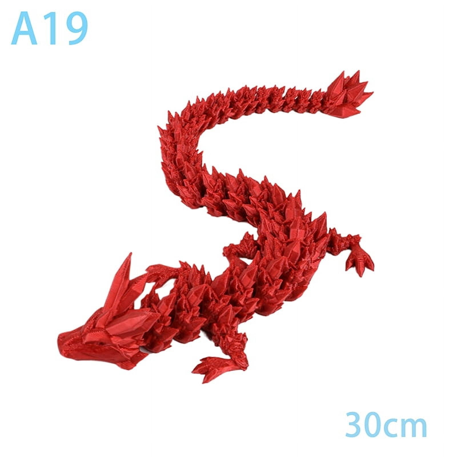 3D Printed Dragon Full Body Joints Movable Shenlong Crafts Ornaments ...