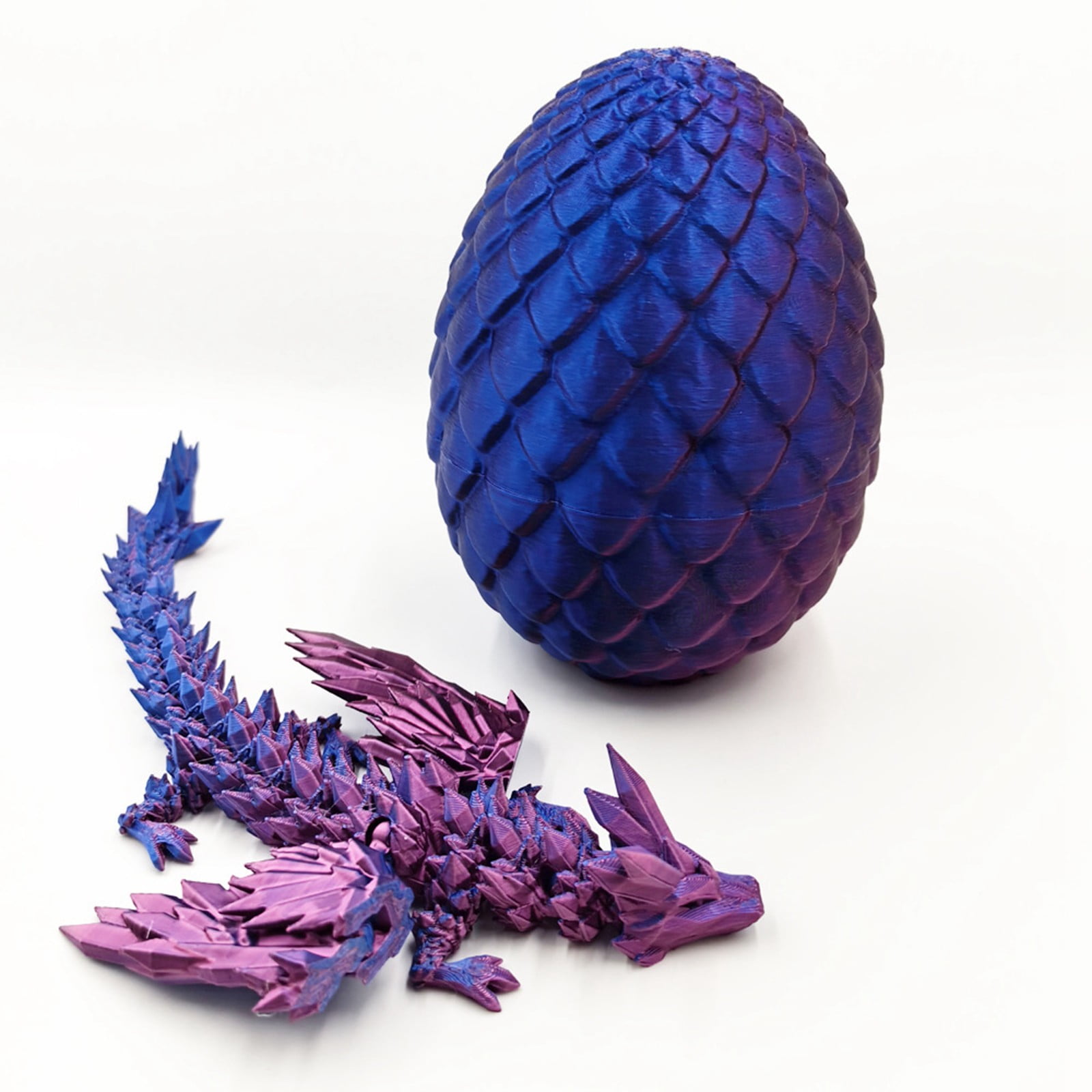 3D Printed Dragon Mystery Dragon With Egg, 3D Printed Dragon With Egg, Full Articulated Flexible ...