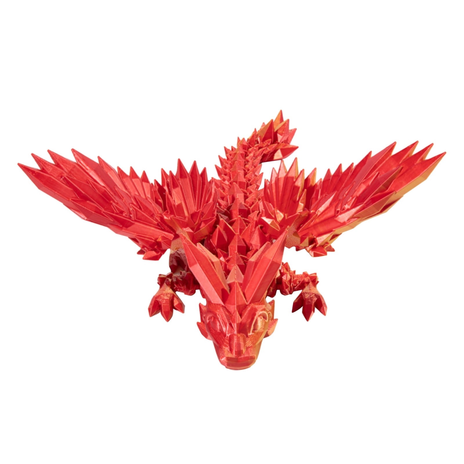 3D Printed Dragon, Printed Wing Flying Dragon - 14cm Full Articulated ...