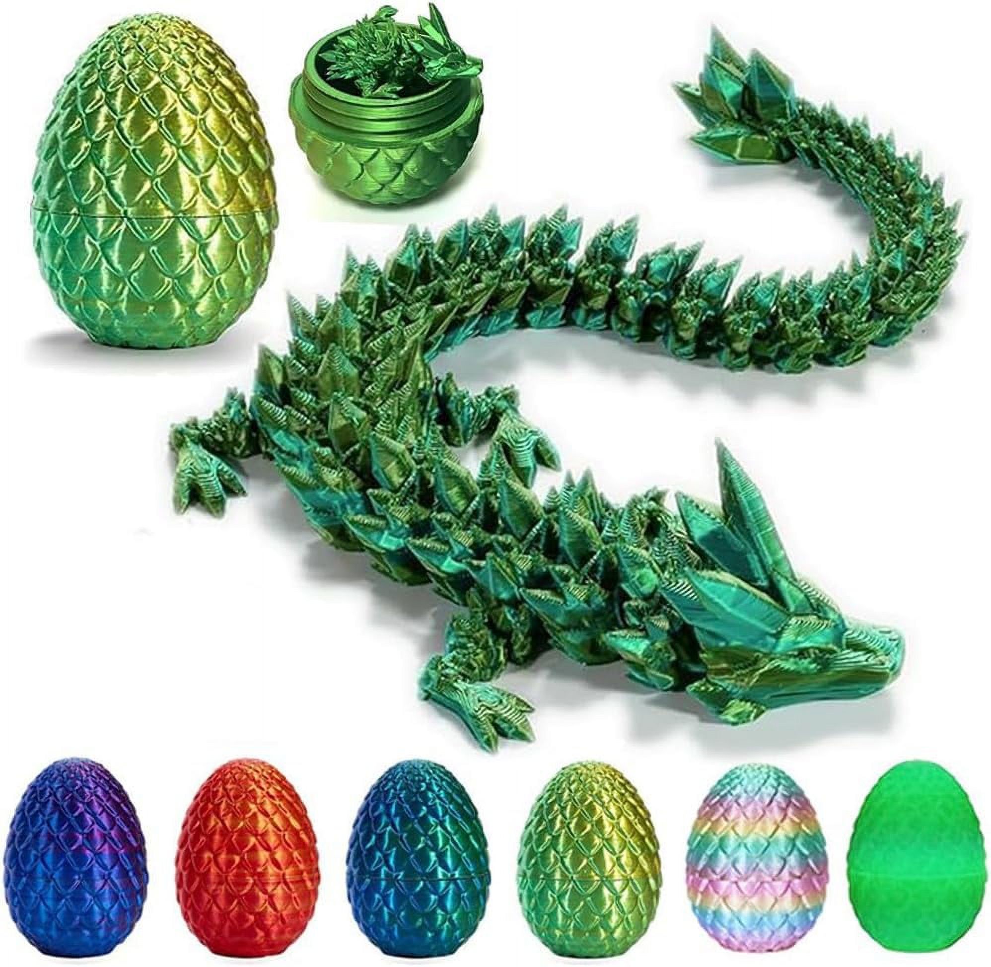 3D Printed Dragon in Egg, Dragon Eggs with Dragon Inside for Boys Kids ...