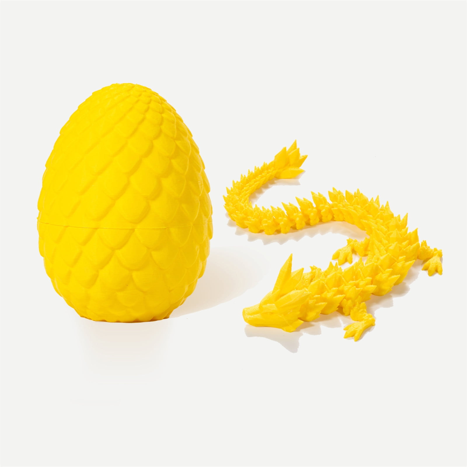 3D Printed Dragon with Egg, Flexible Articulated Movable Joints ...