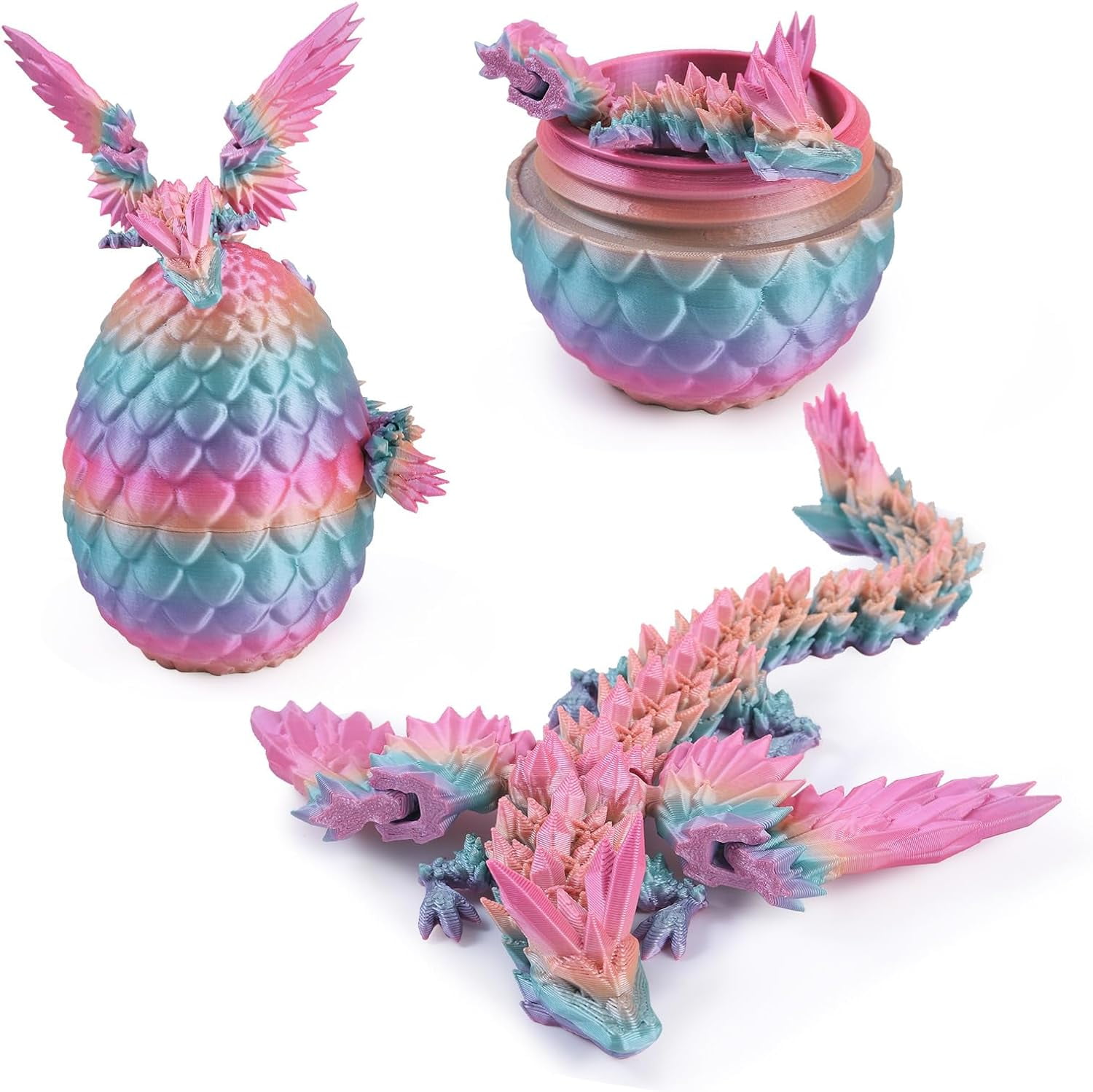 3D Printed Dragon with Wings，3D Printed Dragon Egg，3D Printed Dragon in ...