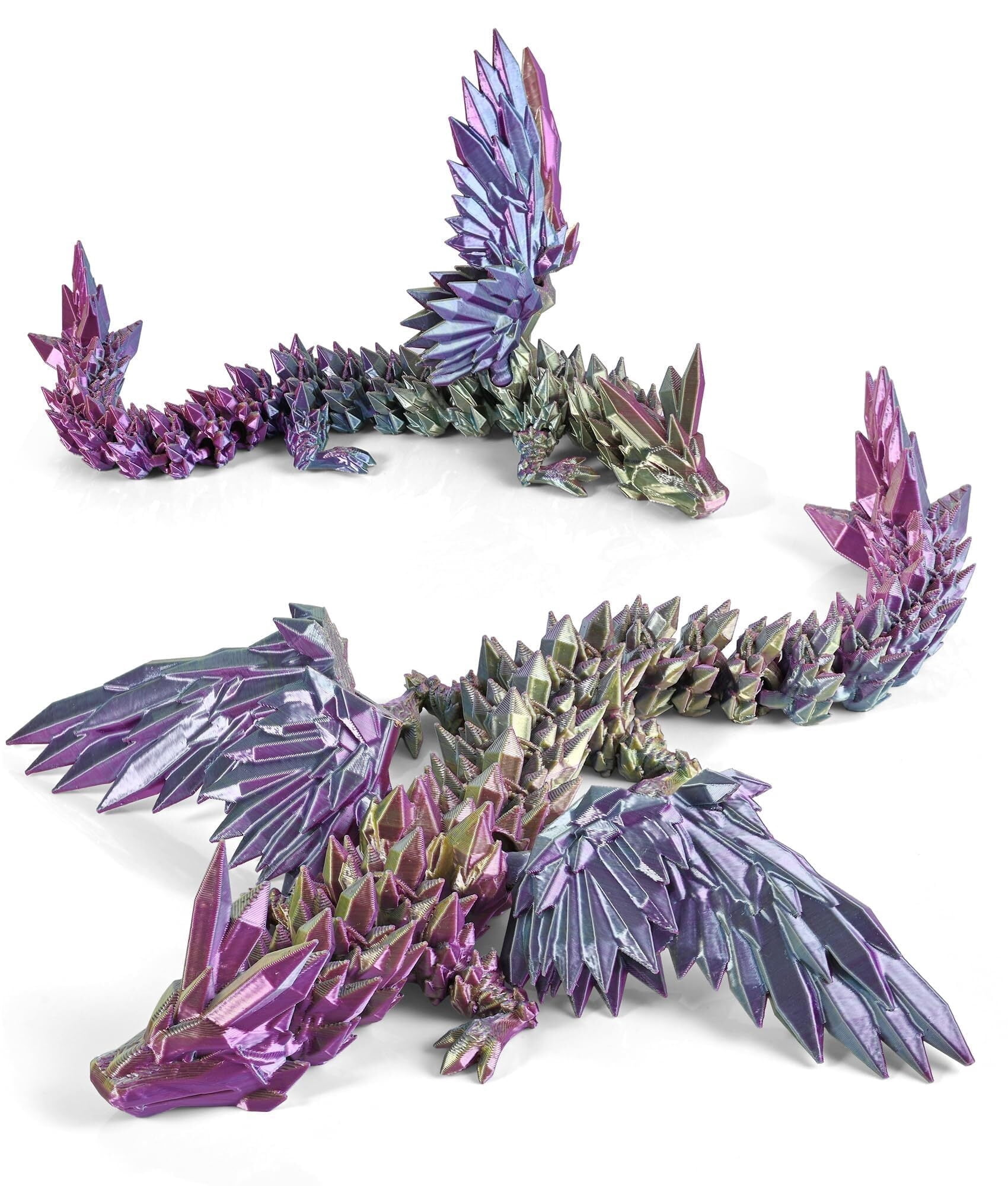 3D Printed Dragon with Wings , for Stress Relief, Surprise Animals ...