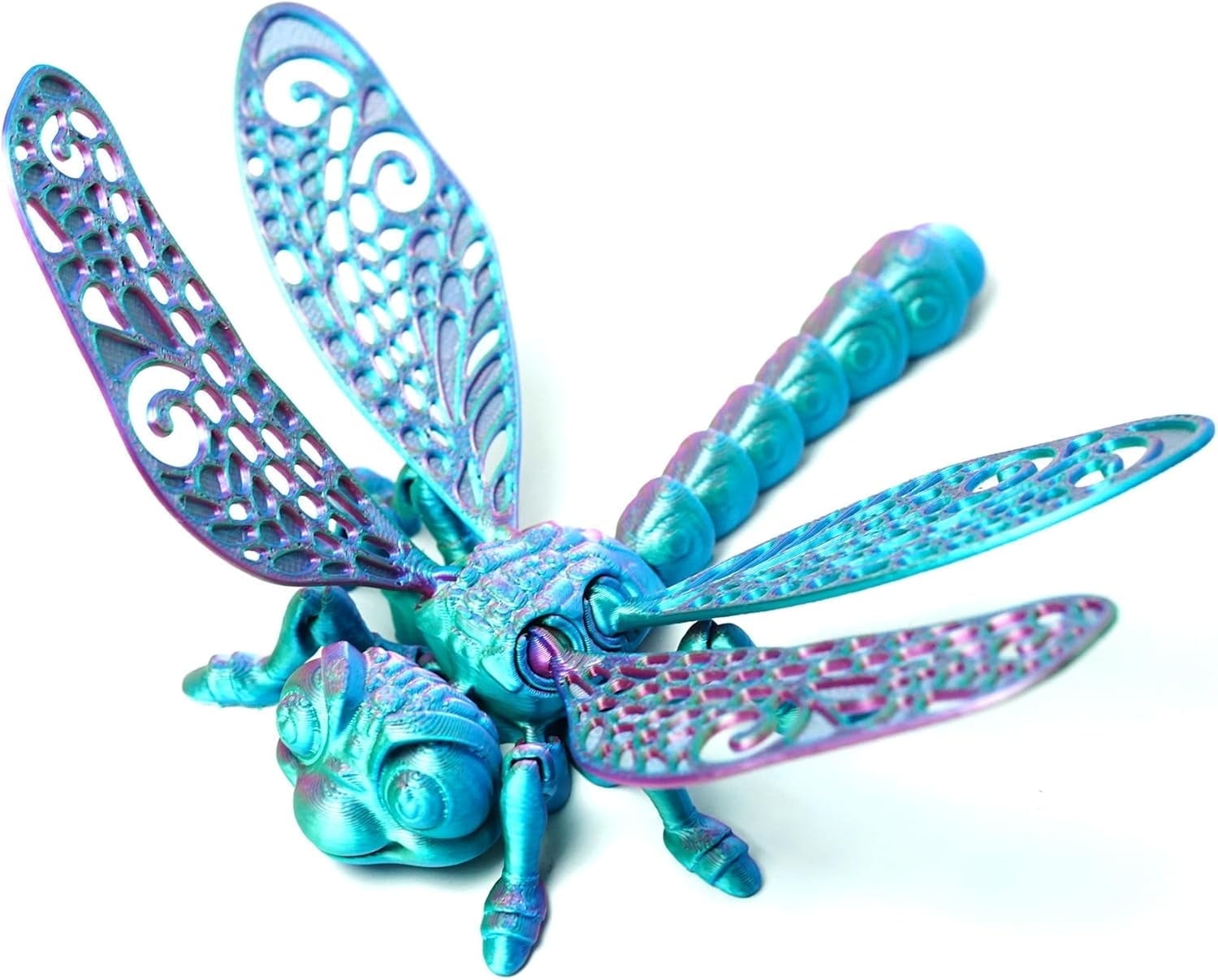 3D Printed Dragonfly Model,Flexible Animals Toy Statue,Movable Joints ...
