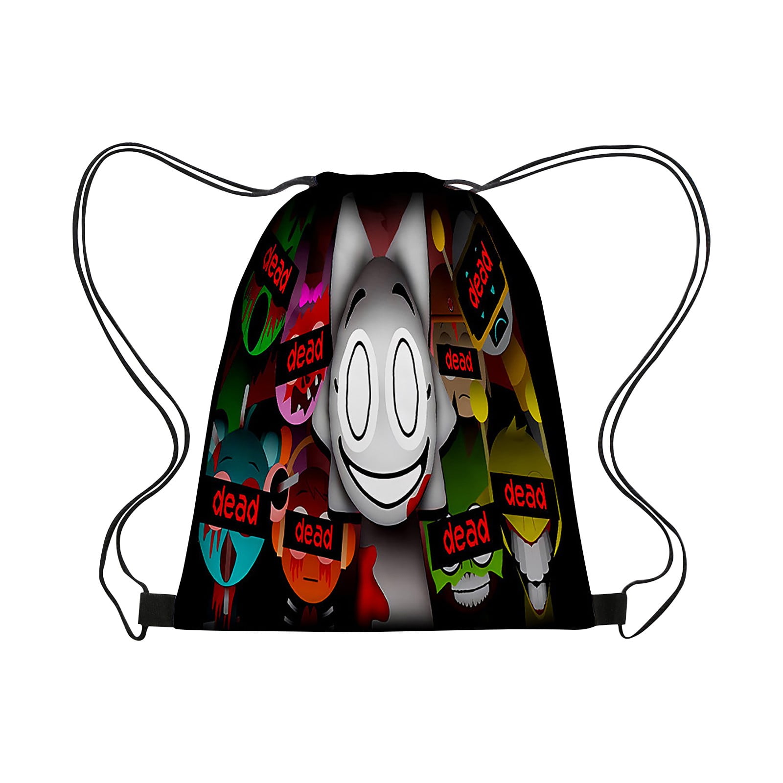 3D Printed Drawstring Backpack Sprunki-_Young Cartoon Backpack Things ...