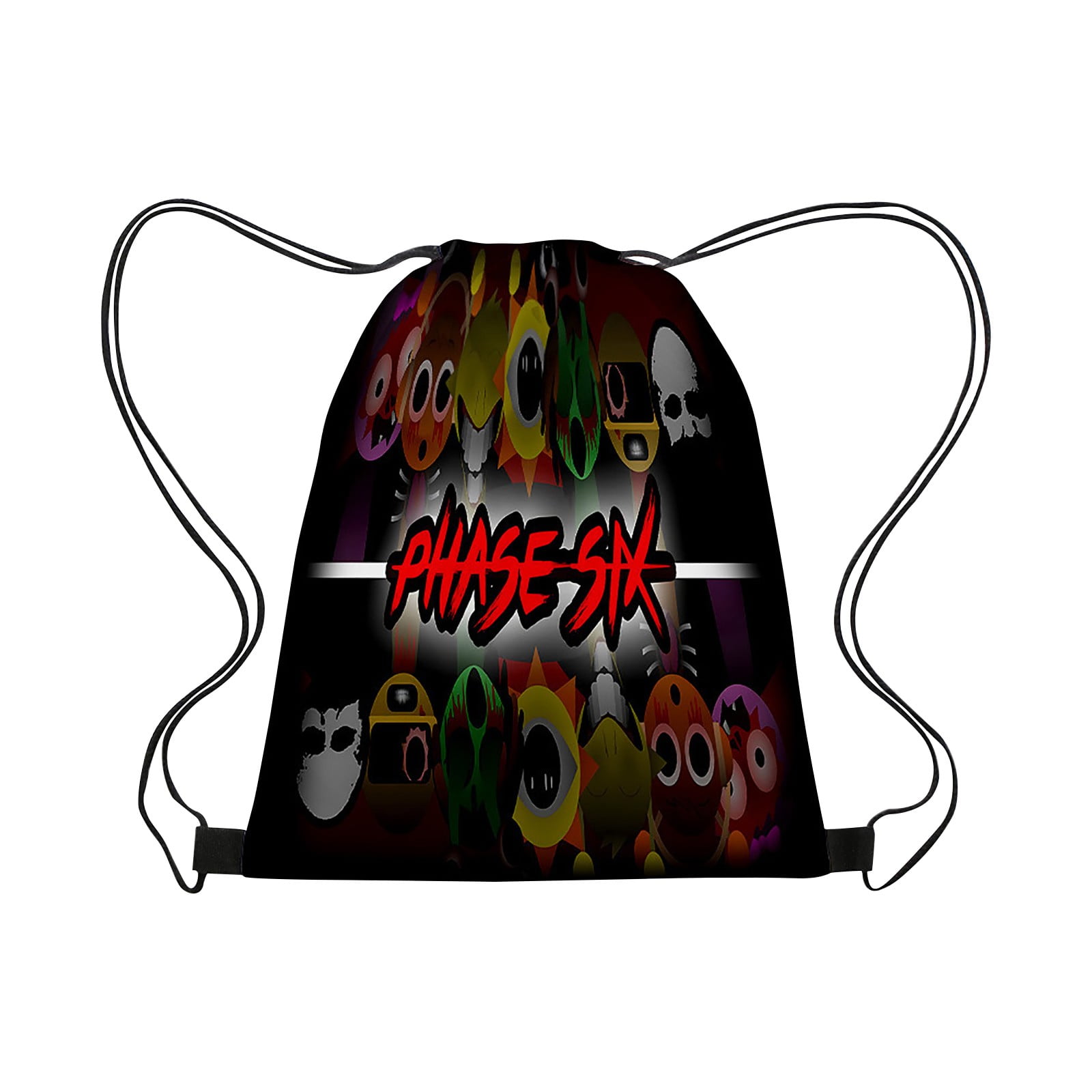 3D Printed Drawstring Backpack Sprunki-_Young Cartoon Backpack Things ...