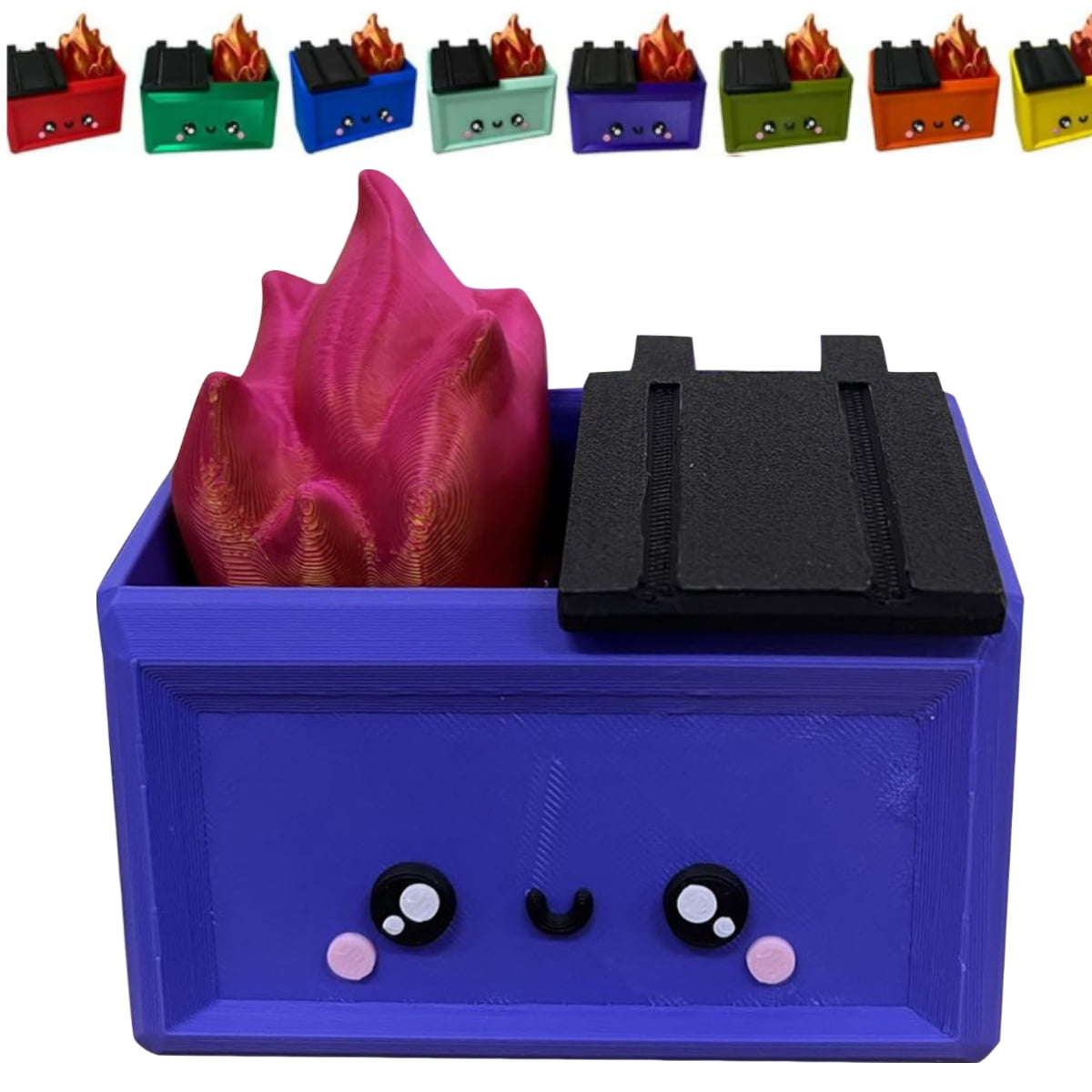 3D Printed Dumpster Fire Desk Figurine,Dumpster Fire Desk Figure ...