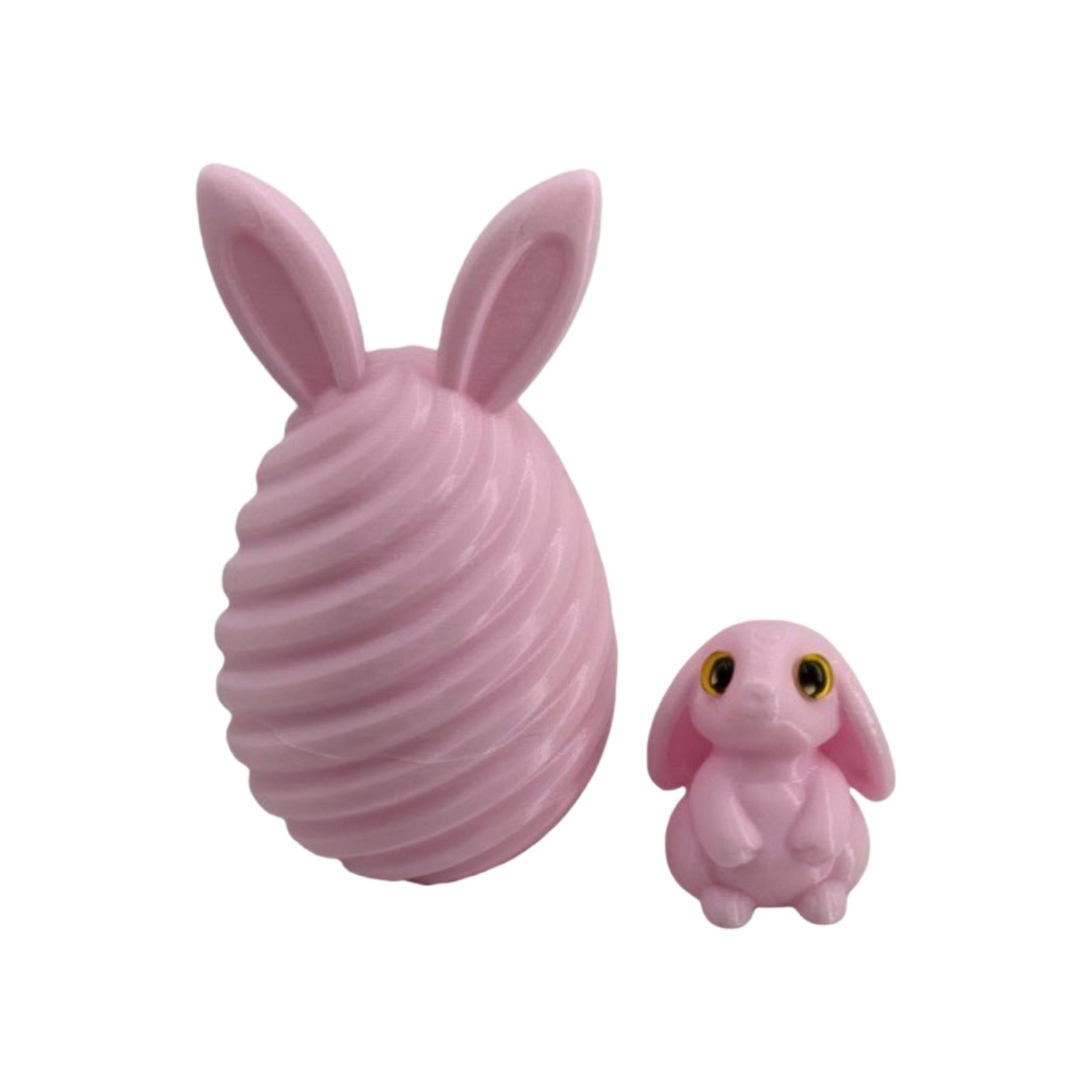 3D Printed Easter Bunny in Movable Easter Eggs Unique Articulated ...