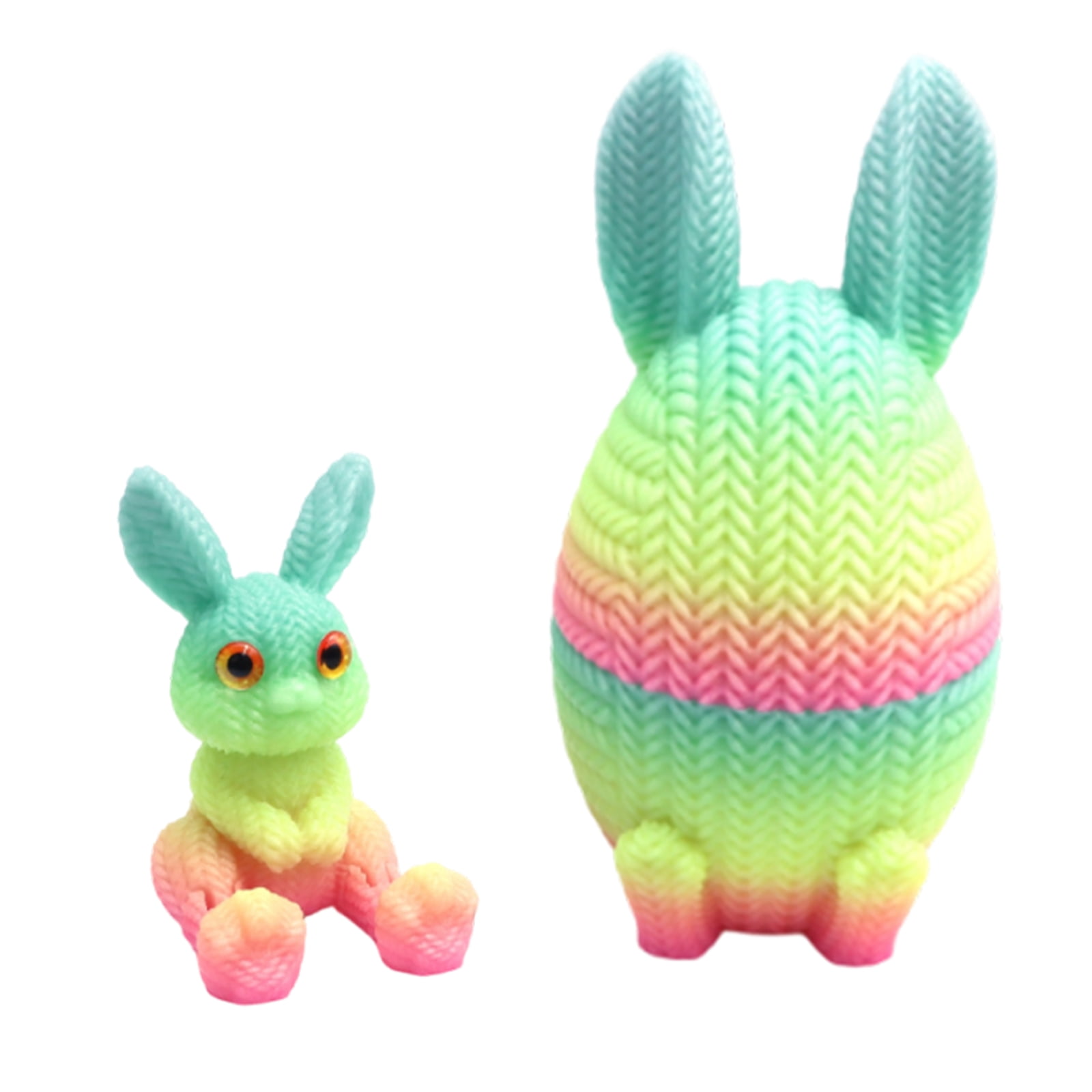 3D Printed Easter Bunny in Movable Easter Eggs Unique Articulated ...