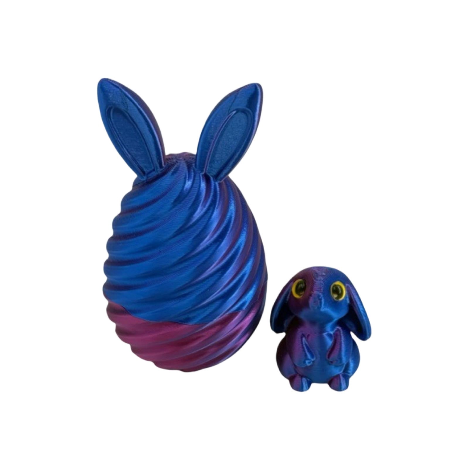 3D Printed Easter Bunny in Movable Easter Eggs Unique Articulated ...