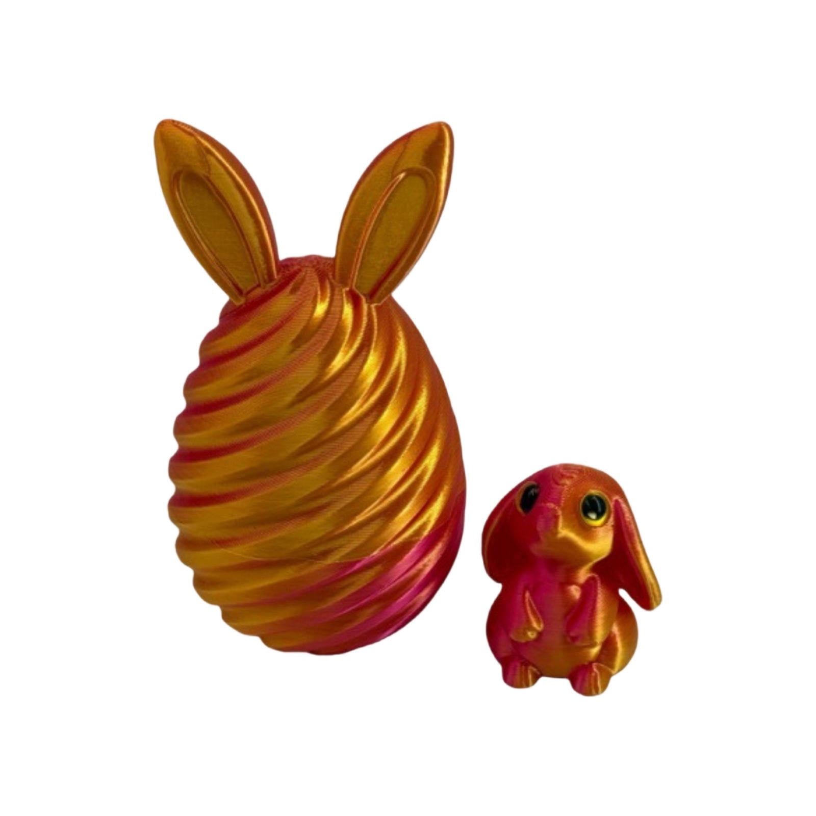 3D Printed Easter Bunny in Movable Easter Eggs Unique Articulated ...