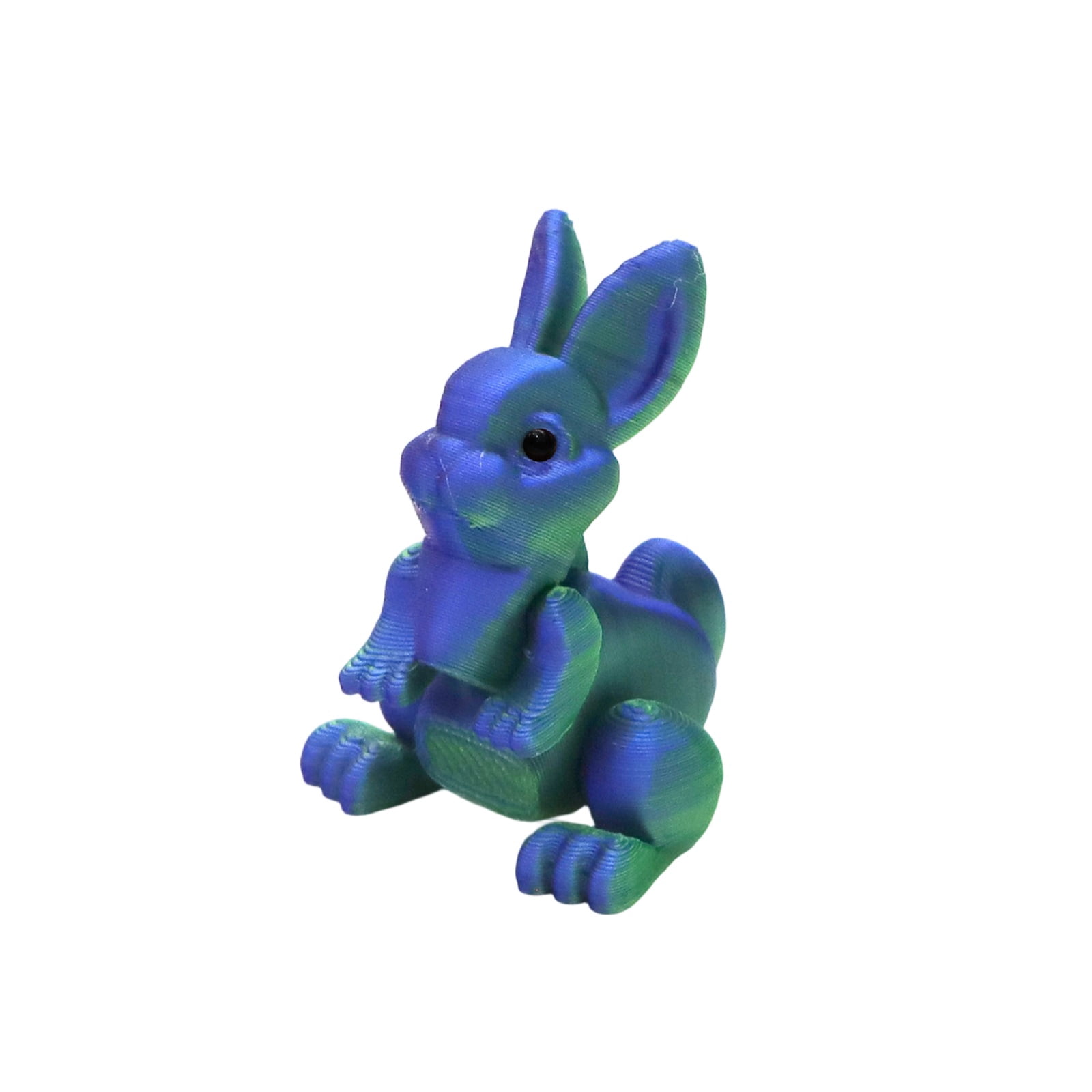 3D Printed Easter Egg with Bunny Figurine, 2 Inch Hinged Opening ...