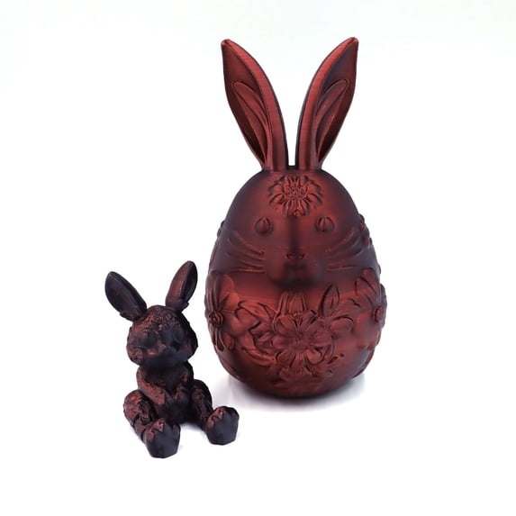 3D Printed Easter Eggs with Bunny Inside,6in Bunny Egg,Easter Basket ...