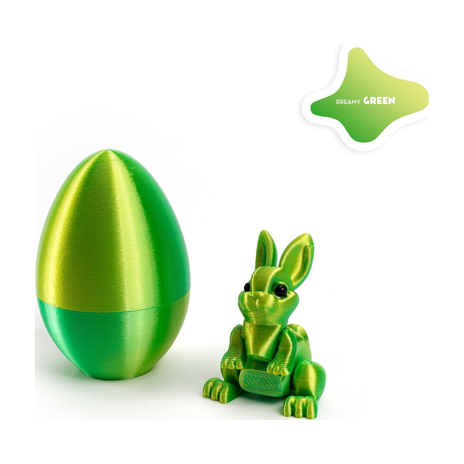 3D Printed Egg Craft Ornaments, Rabbit Figurine Decor Set, 's Gifts ...
