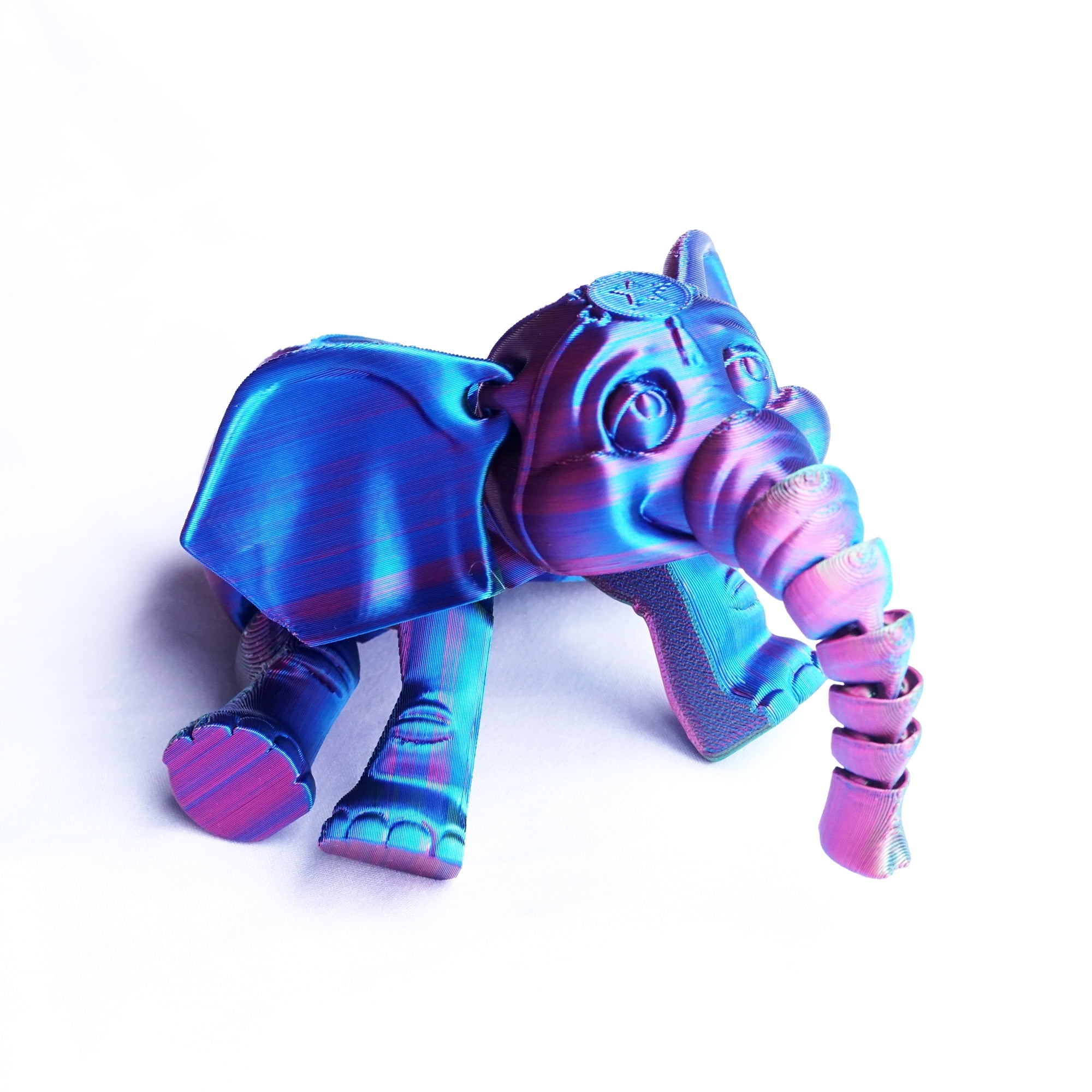 3D Printed Elephant Model,Articulated Models,Flexible Joint Animal Figurines, 3D Printing Stuff ...
