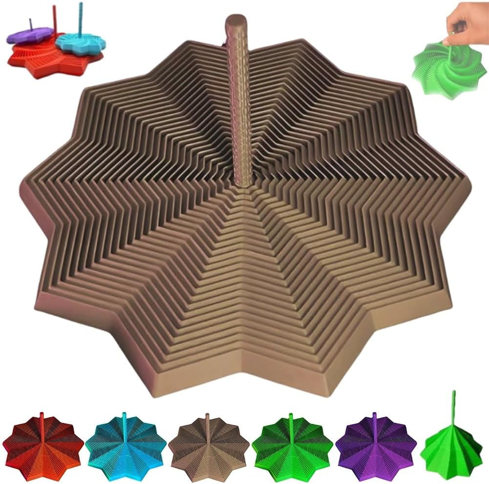 3D Printed Expanded Sensory Fidget Star, Expandable Fractal Fidget ...