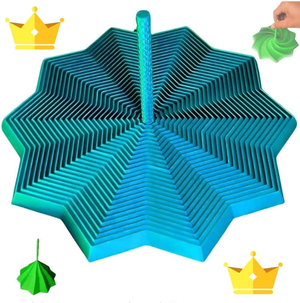 3D Printed Expanded Sensory Fidget Star, Fractal Fidget Hexagon with ...