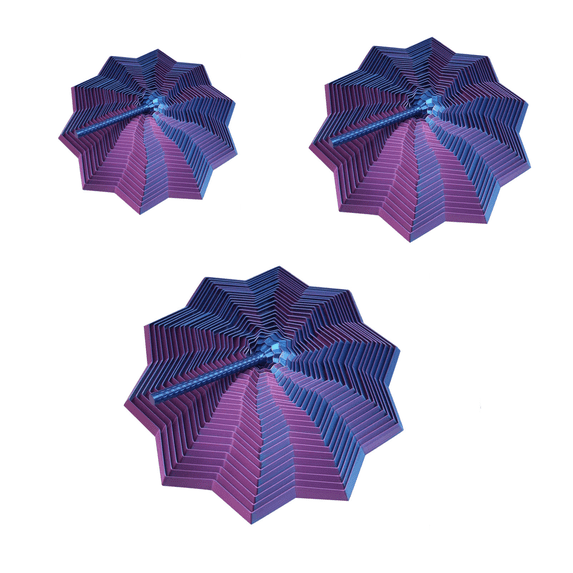 3D Printed Expanded Sensory Fidget Star, Fractal Fidget Hexagon with ...